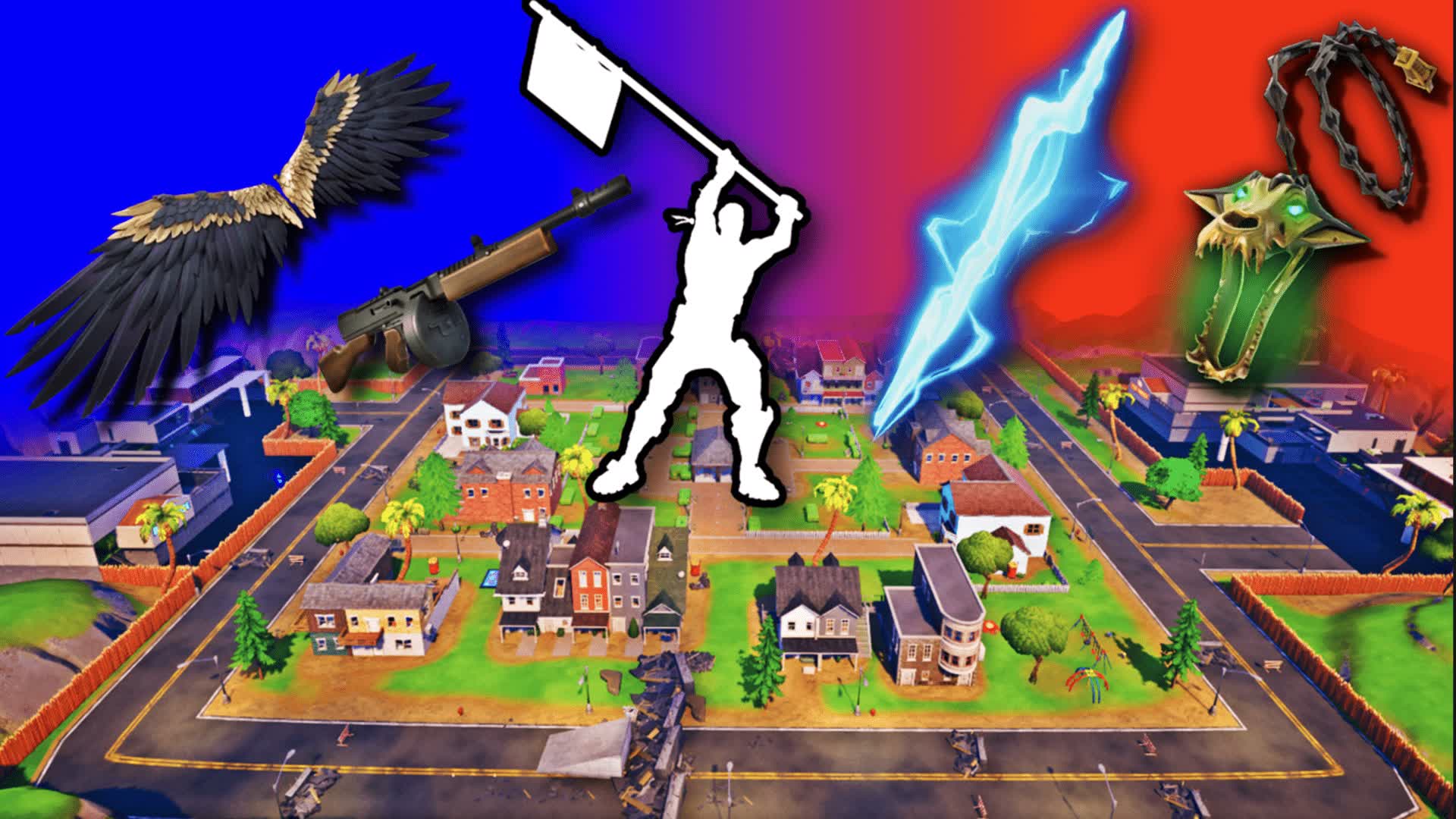🚩 Red VS Blue House Builds 8880-0365-5958 by badbonez - Fortnite ...