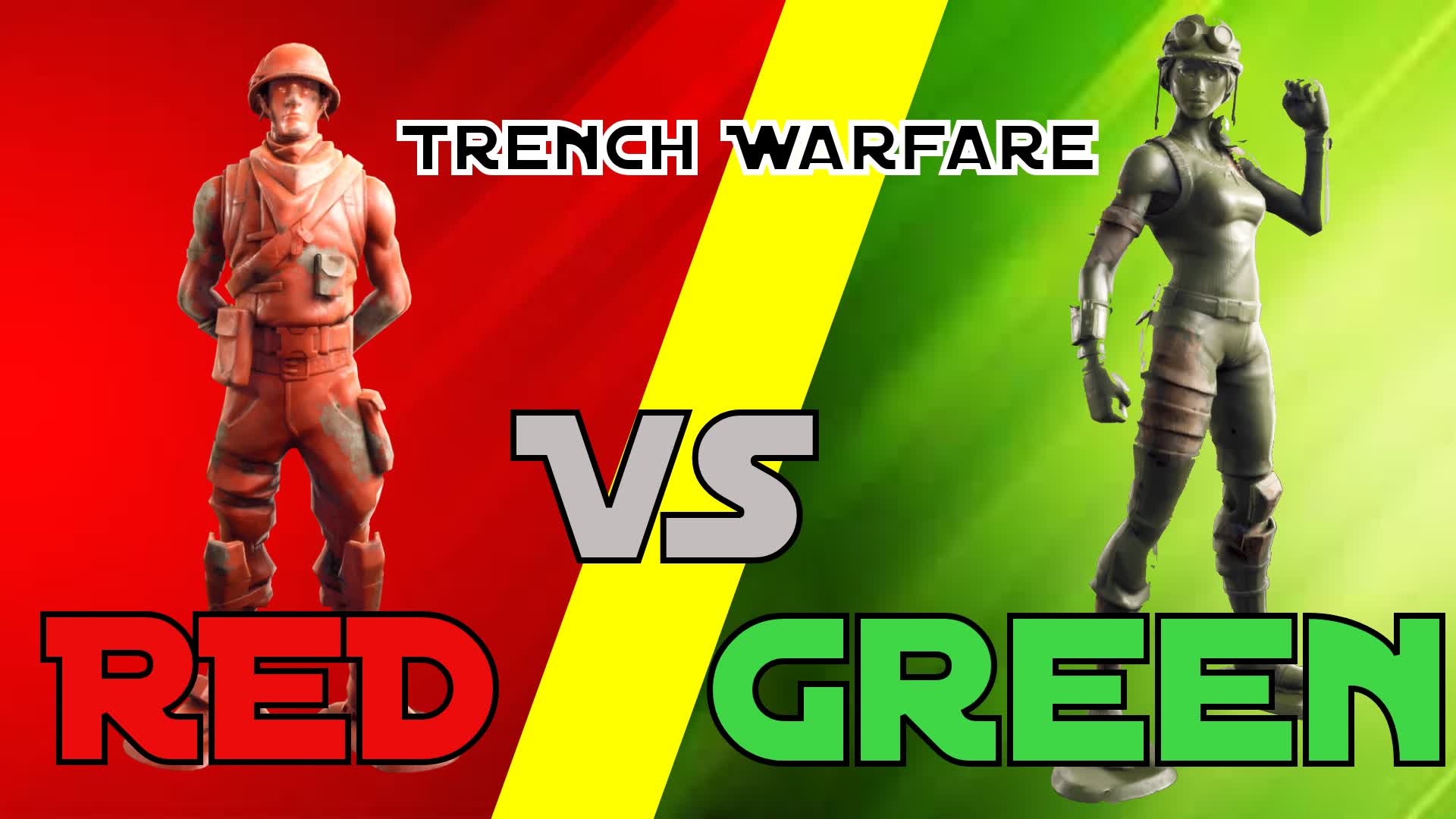 🆕TRENCH WARFARE 💥Red VS Green💥 2642-6501-0085 by rumas - Fortnite ...