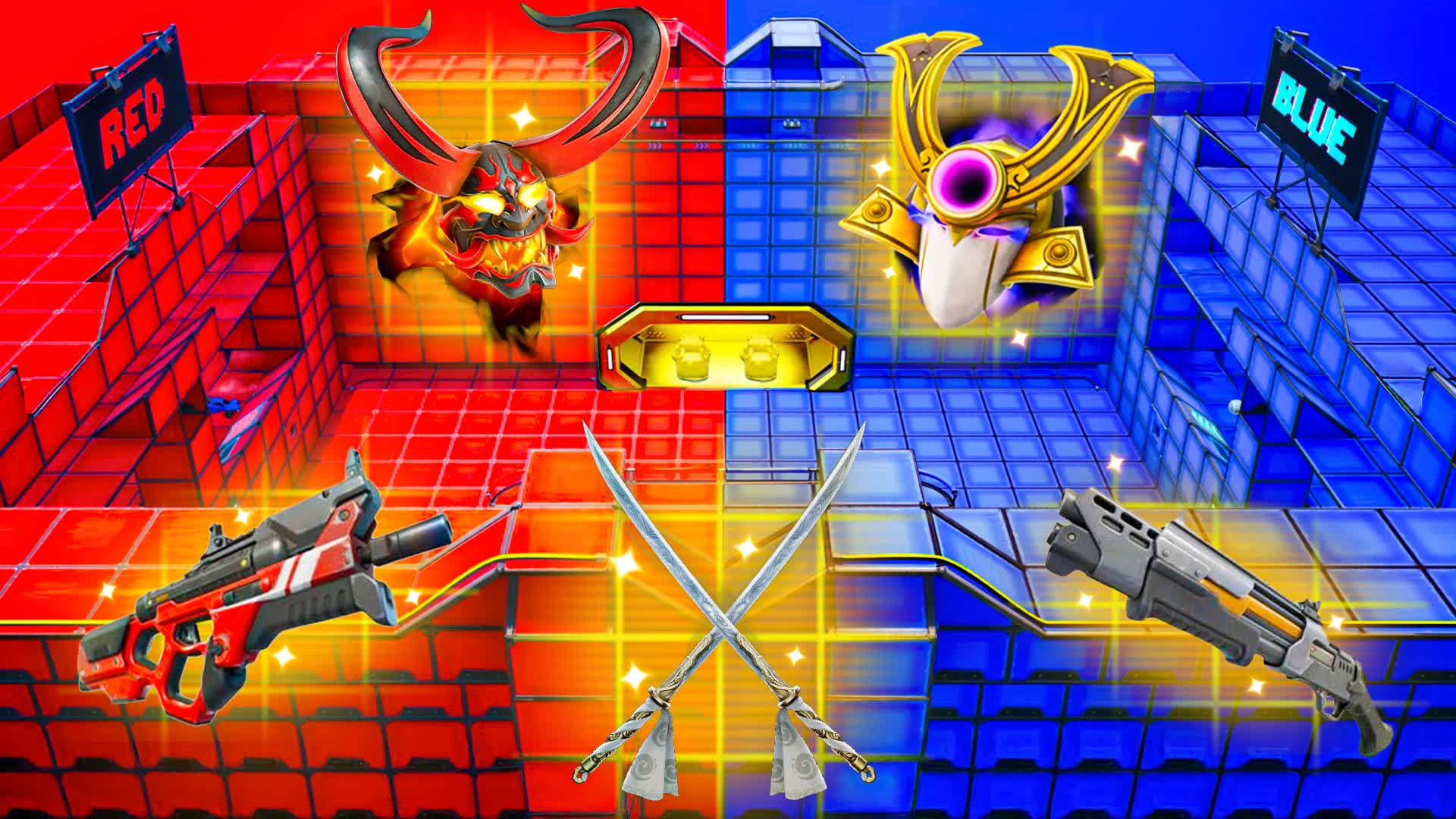 Chapter 1 Red vs Blue 🔴🔵 5739-7084-5857 by ghostenaru - Fortnite ...