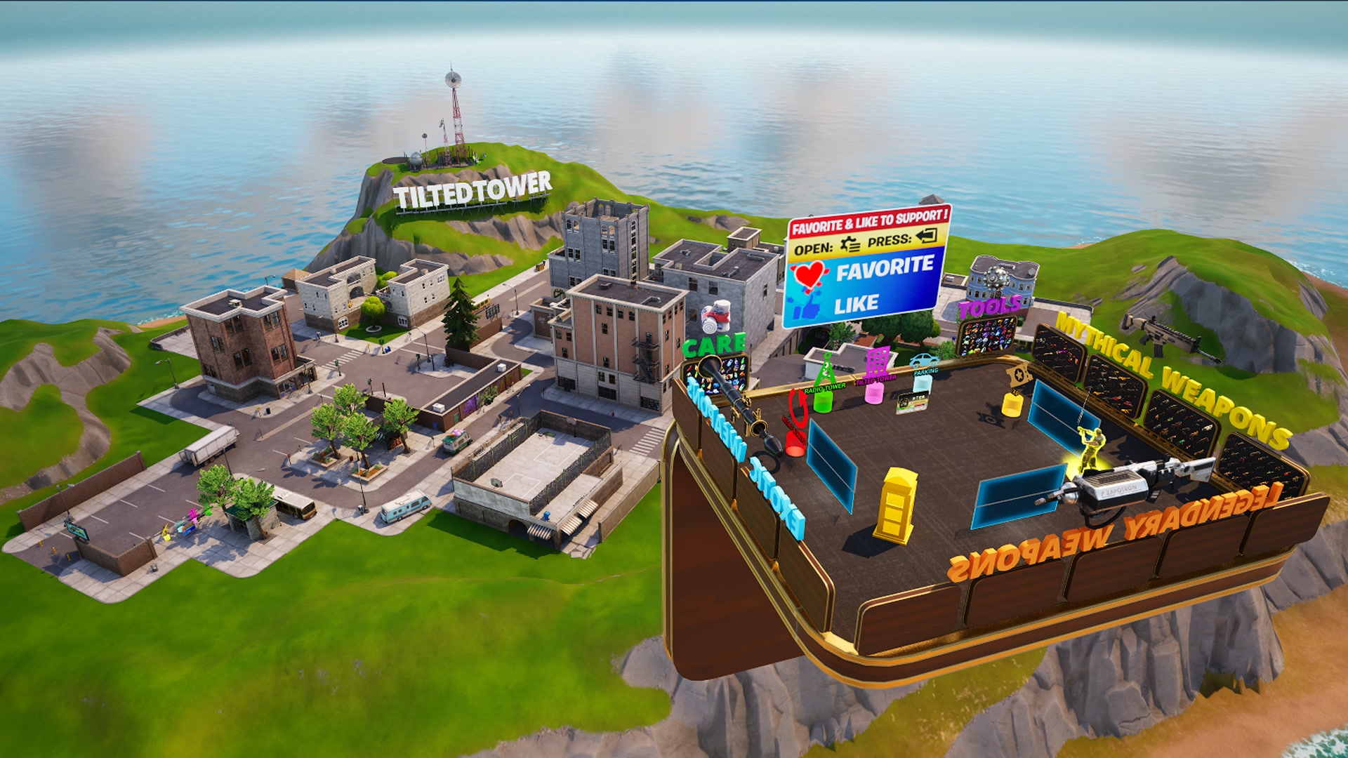 TILTED TOWER ONLINE 1189-7225-2078 by htgr - Fortnite Creative Map Code ...