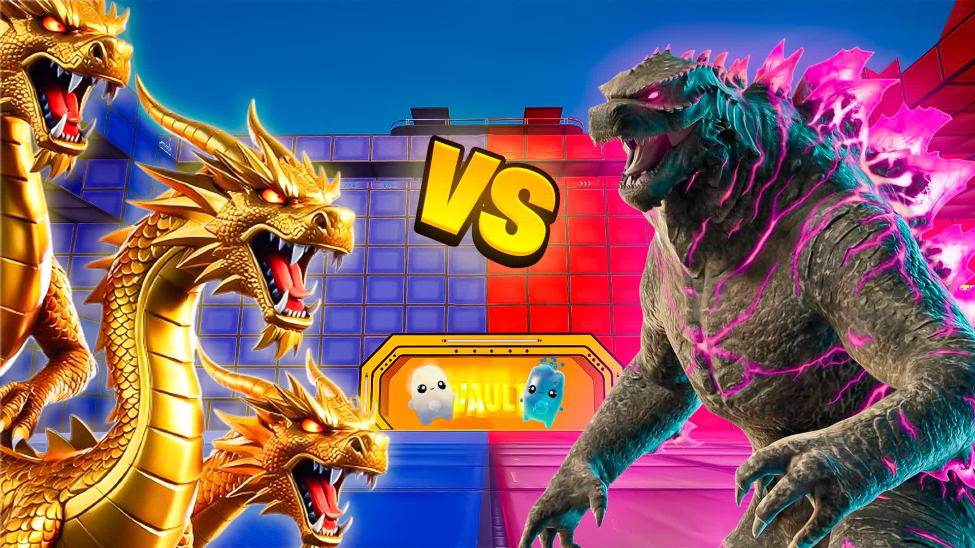 GODZILLA VS GHIDORAH 🔴🔵 RED VS BLUE 0014-3885-5964 by alanzin ...