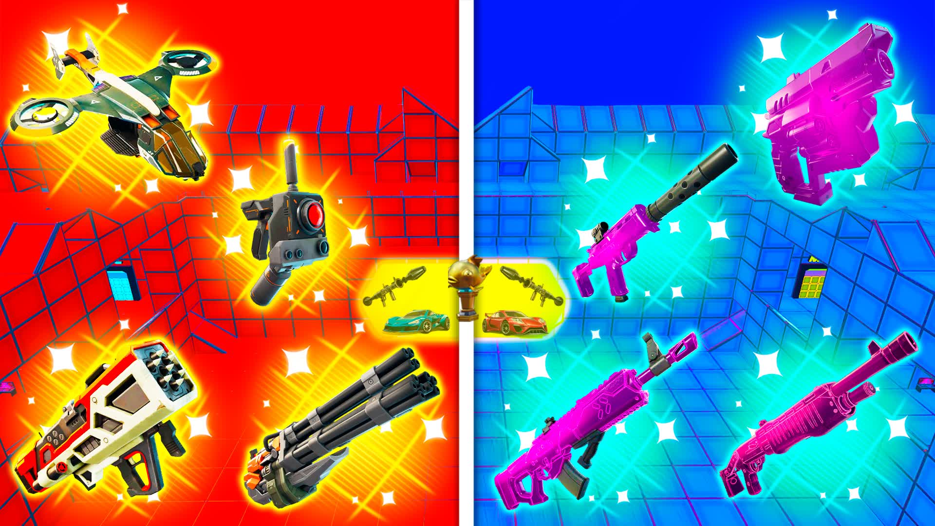 FUNNY ⭐ RED VS BLUE 🔴🔵 9366-6756-3528 by yggdrasil - Fortnite