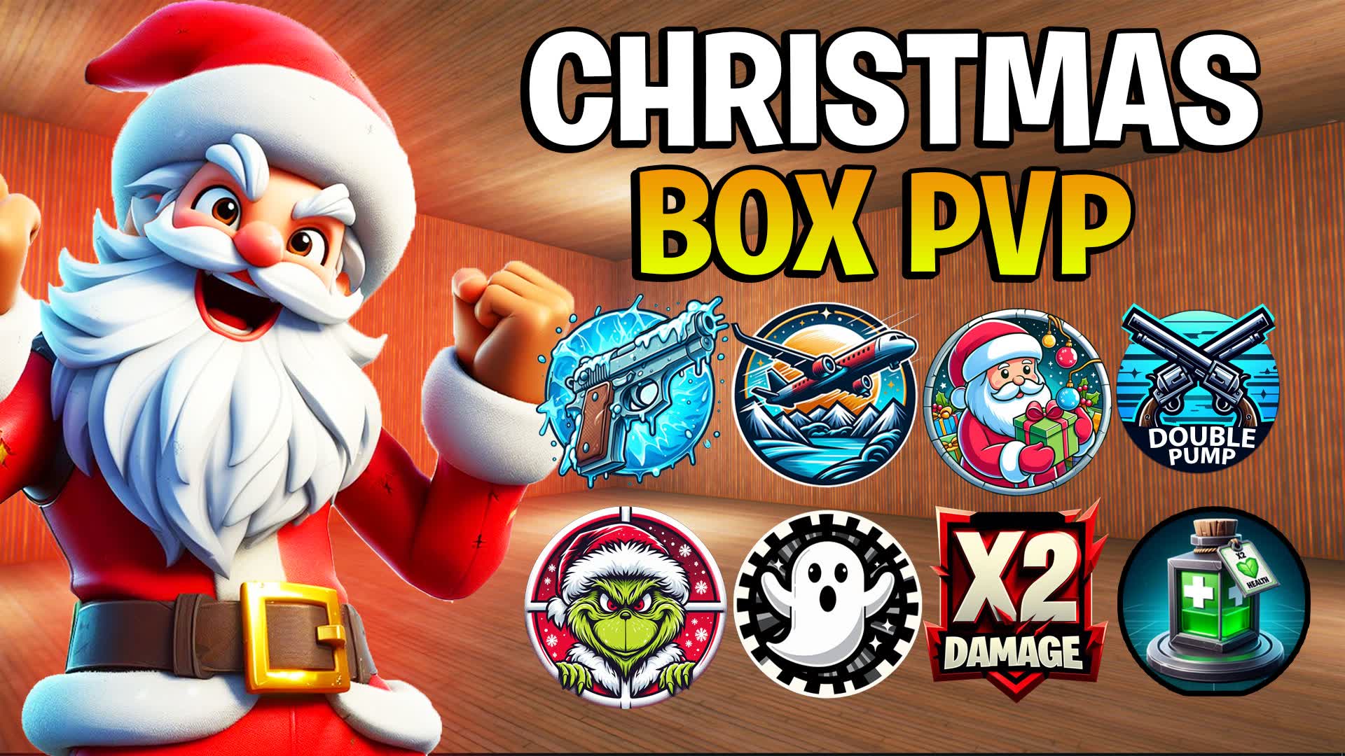 🎄CHRISTMAS BOX PVP 📦 8563-8682-0716 by ice_wolf - Fortnite Creative Map Code - Fortnite.GG