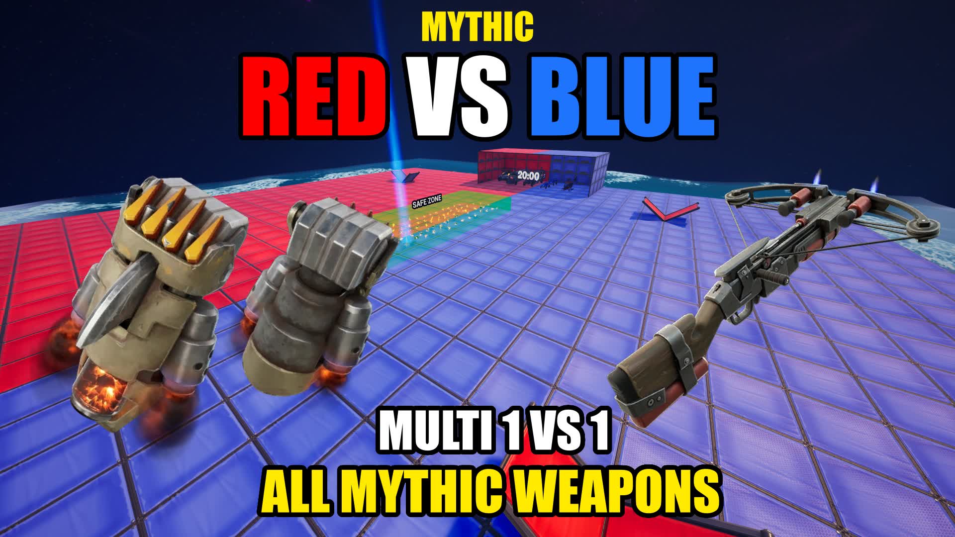 truemrx의 HYPER MULTI MYTHIC RED VS BLUE 1V1 8531-8011-7654 - 포트나이트