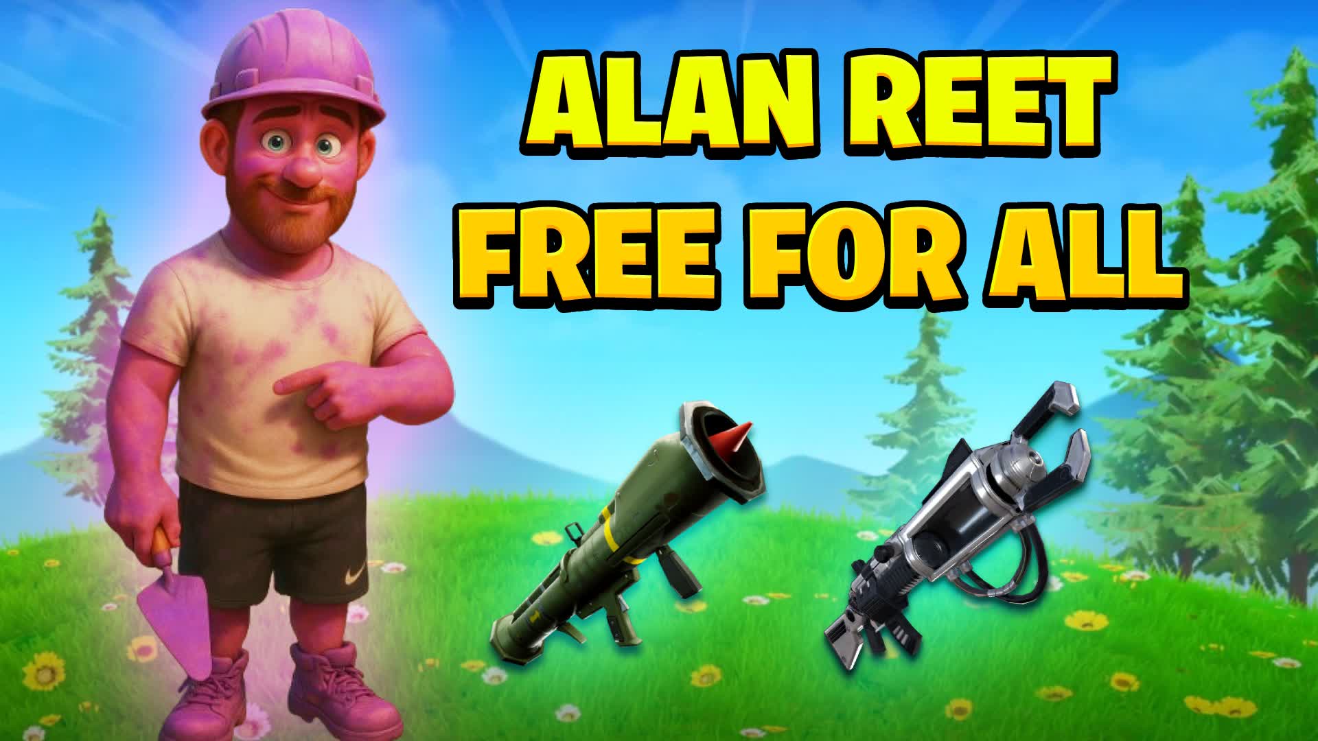 ALAN REET FREE FOR ALL PIT 5163-5594-4657 by tariffs - Fortnite Creative Map Code - Fortnite.GG