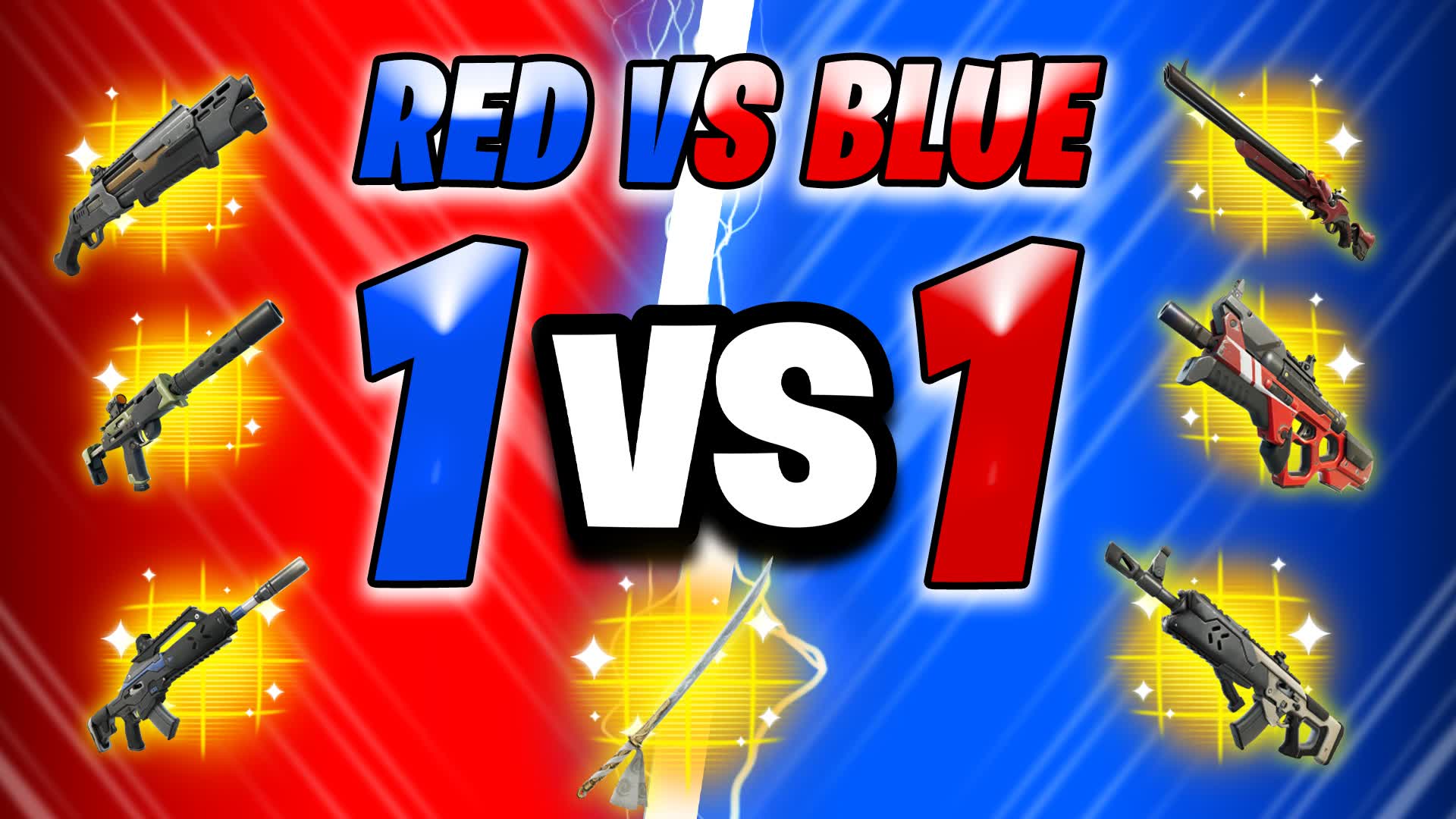Red vs Blue 1v1 3208-6550-7810 by mrllma - Fortnite Creative Map Code - Fortnite.GG
