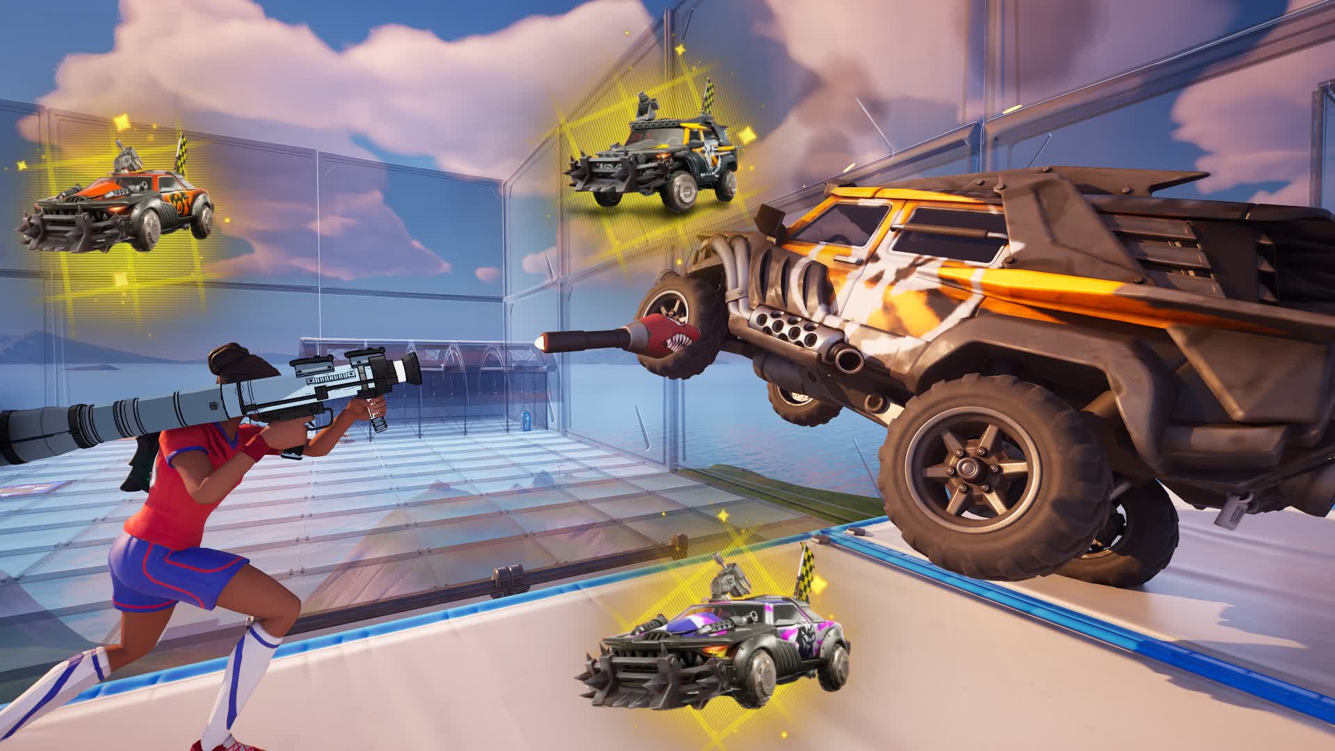 🚀ROCKETS VS LOCKJAW CARS🚘 2751-9605-5658 من ابتكار spideygwen - Fortnite