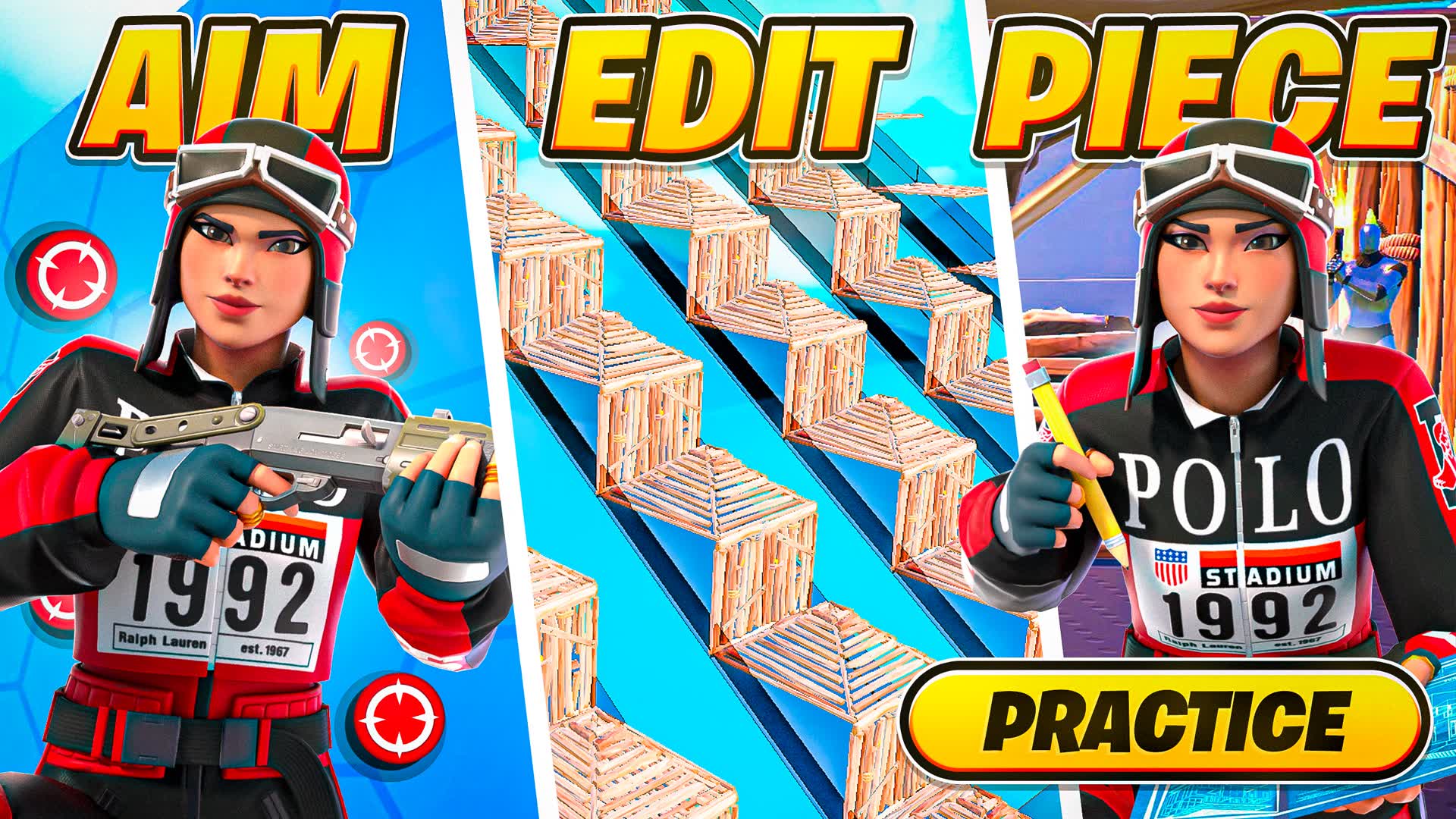 🎯Aim, Edit, Piece Control Practice🧩 1511-9019-2154 by claw7 - Fortnite ...