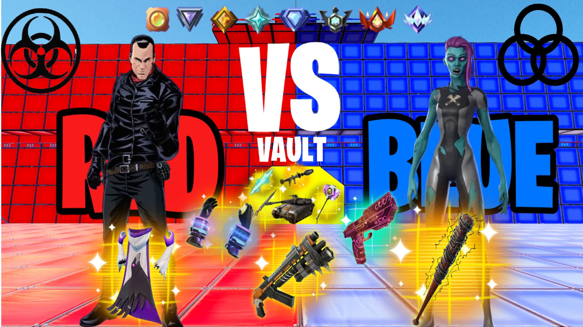 ⭐ALL WEAPONS TWDU - RED VS BLUE 🔴🔵 0894-3787-4758 by archigo - Fortnite ...