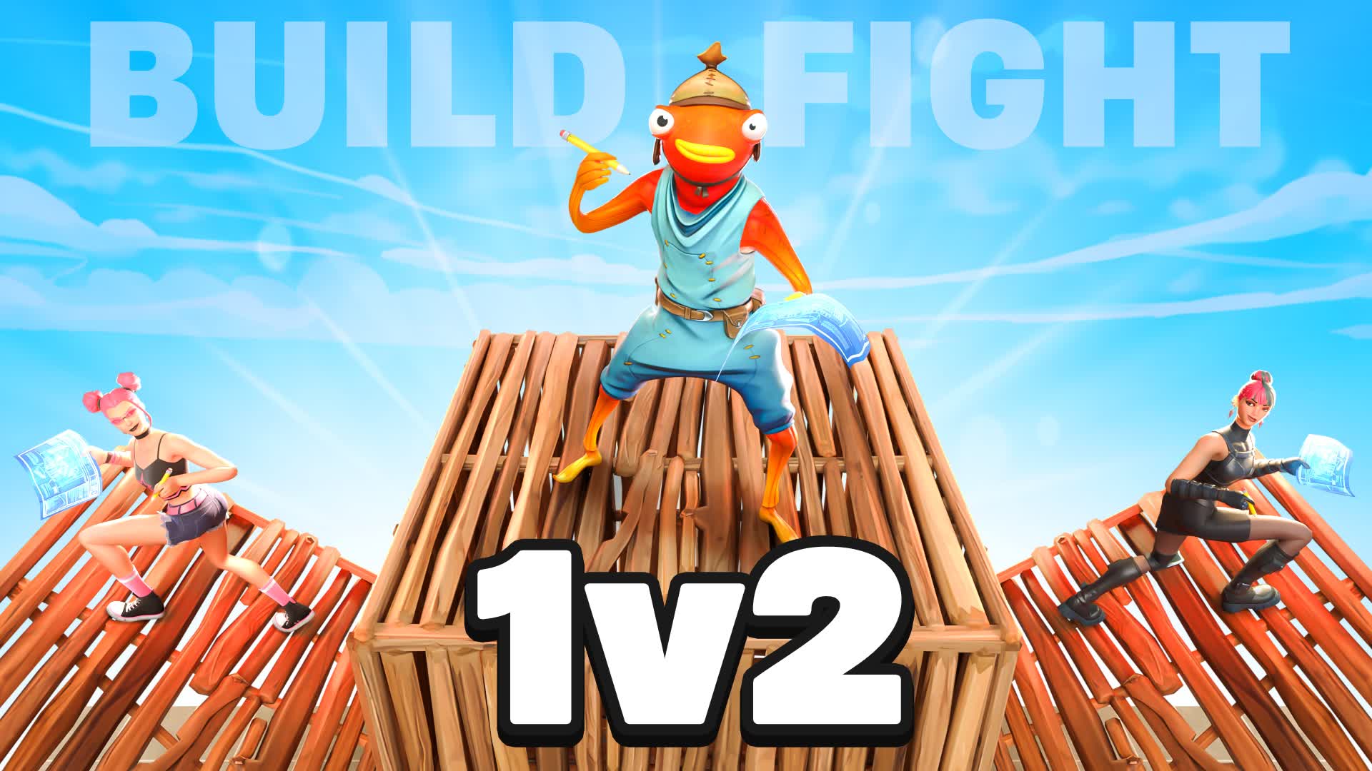 1V2 CLUTCH BUILDFIGHTS [SPEED,2V1,TRIO] 8842-6004-7306, de 905iq - Fortnite