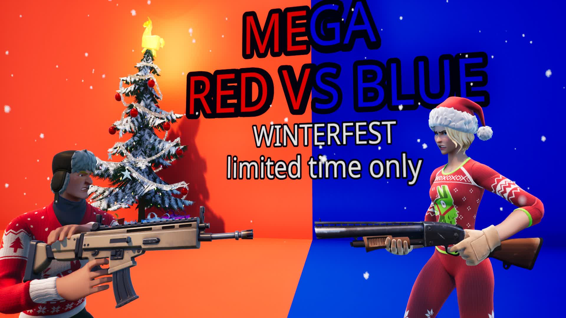 MEGA RED VS BLUE🔴🔵 9889-1086-4997 من ابتكار s234-1234-1234 - Fortnite