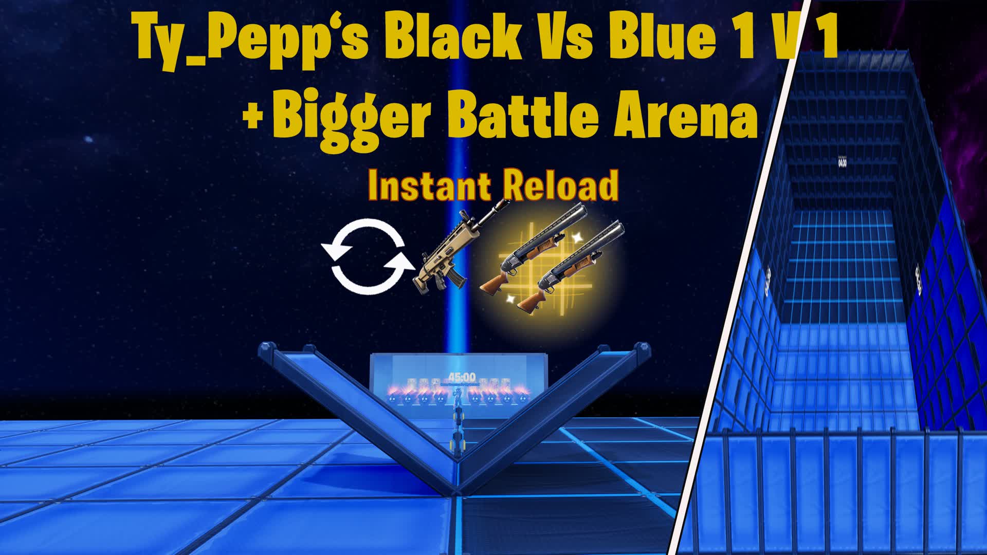 Black Vs Blue 1V1 9614-7381-0636 by ty_pepp - Fortnite Creative Map ...