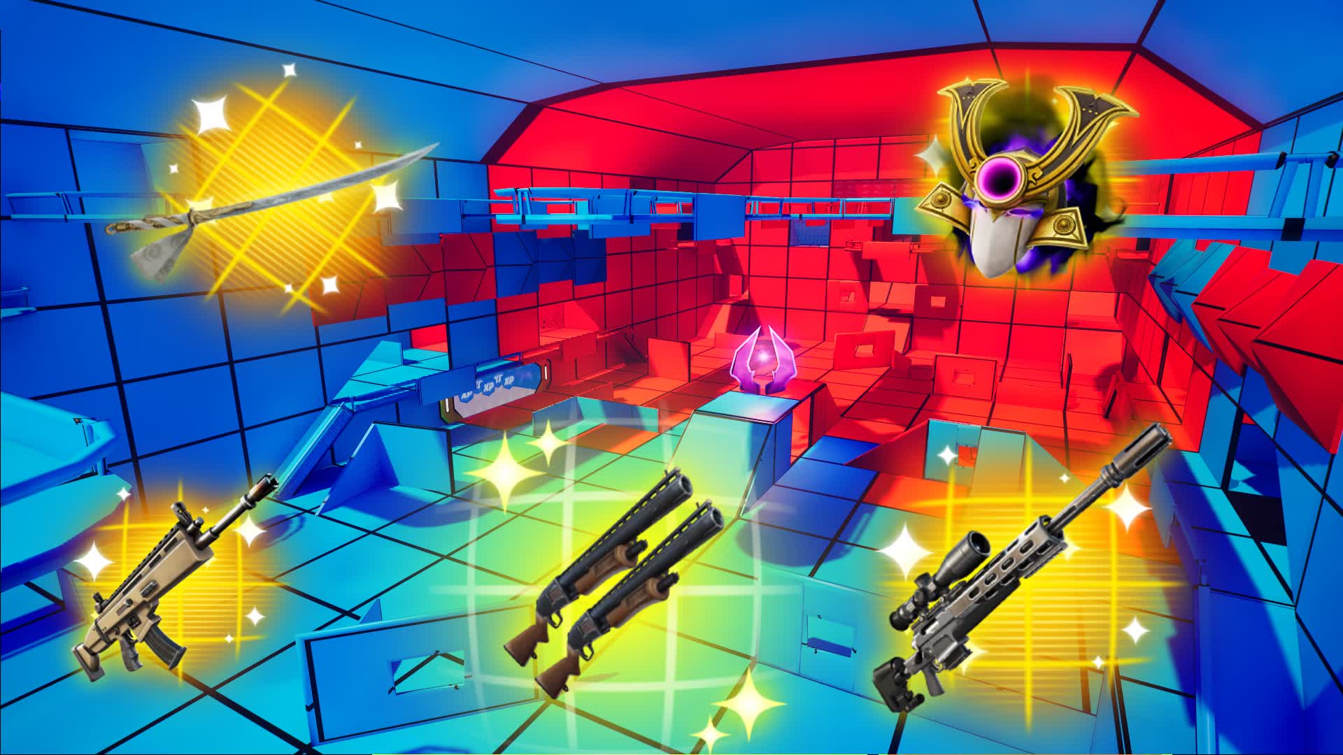 🔴🔵RED 🆚 BLUE 💯 FIRST PERSON 4025-4004-2507 by dakota31 - Fortnite ...