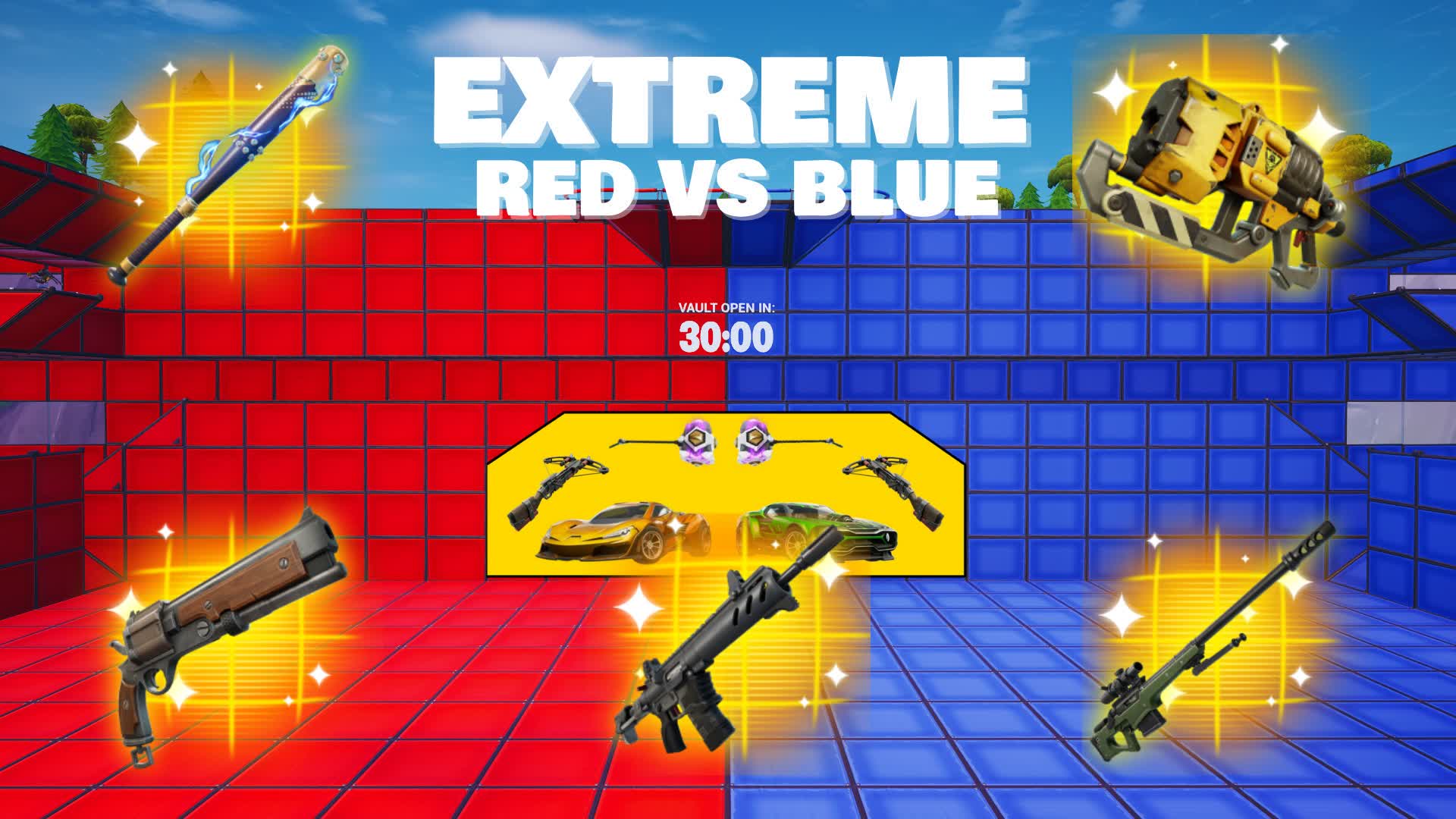 EXTREME RED VS BLUE 🔴🔵 9521-7695-7402 by xp-trend-map - Fortnite ...