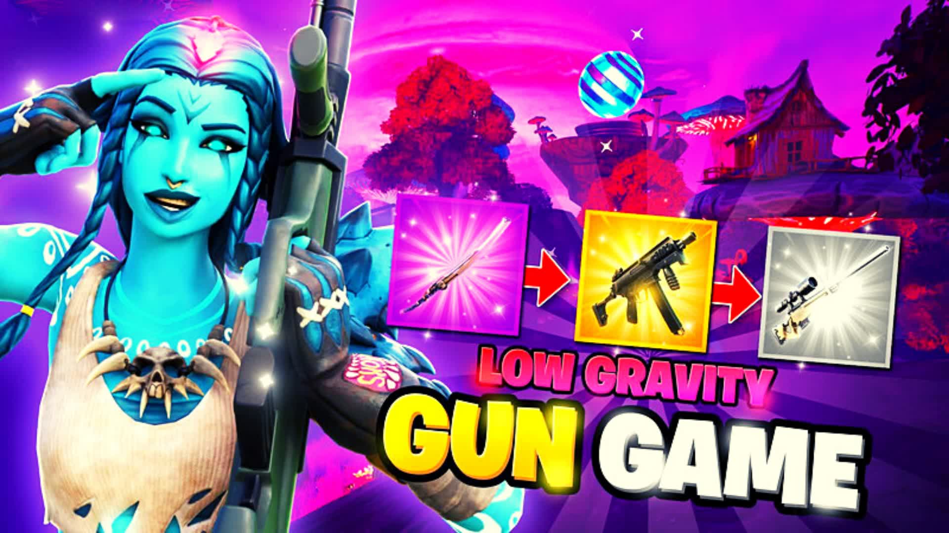 Naxy Mushroom Gun Game 0149-6196-6378 by naxy - Fortnite Creative Map Code - Fortnite.GG