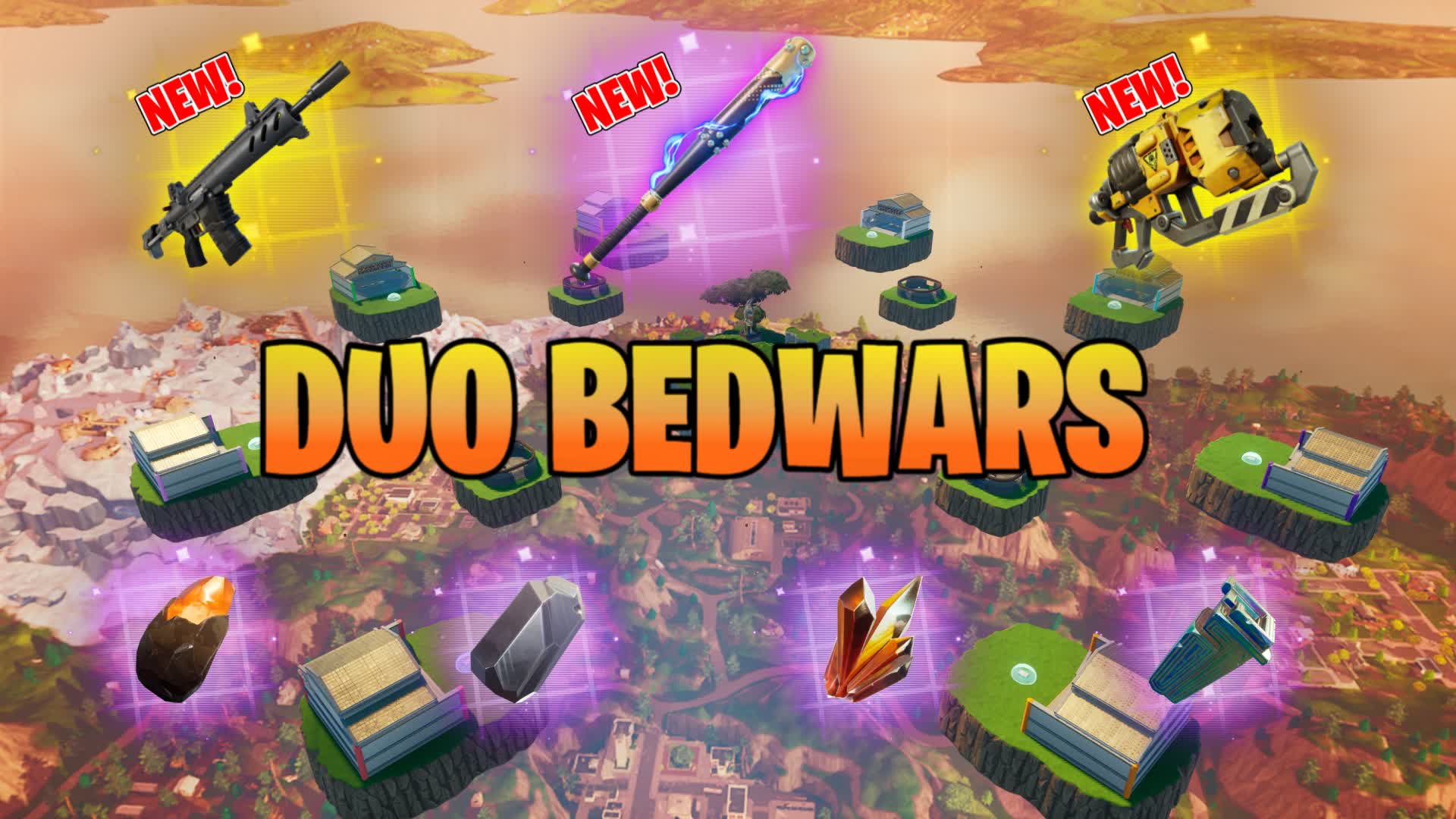 DUO BED WARS 1547-0249-0557 by texture - Fortnite Creative Map Code - Fortnite.GG