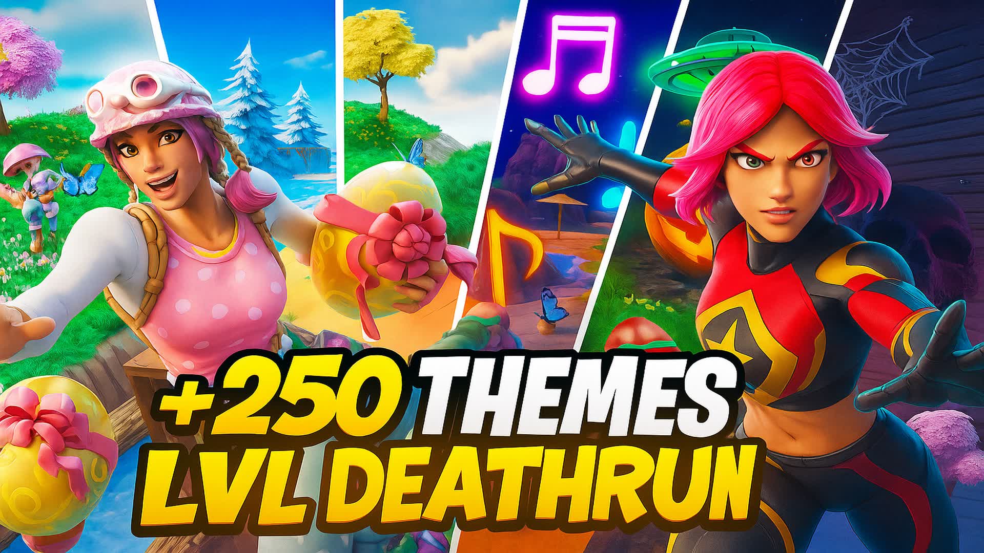 +250 LEVEL DEATHRUN ⭐🏖️ 1059-8642-5853 by skldr - Fortnite Creative Map ...