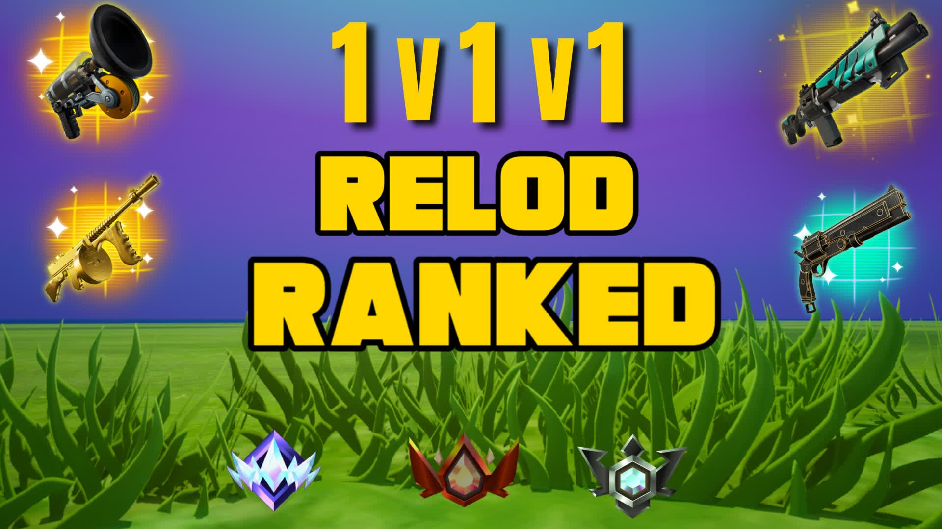 🎯 1v1v1 MAP RELOD [RANK FIGHT] 6400-4830-6637 by 727k - Fortnite