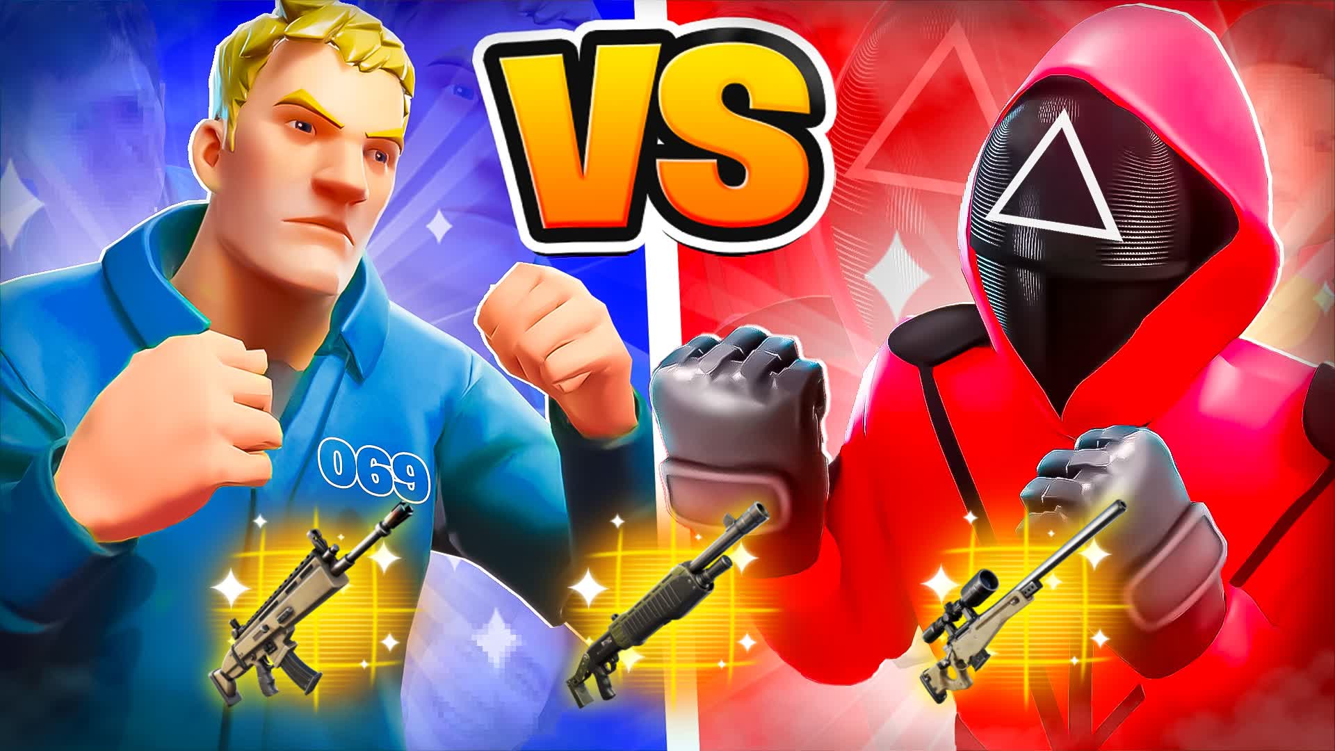 SQUID PLAYER VS GUARD🔴🔵 9585-4134-8115 by timtubeyt - Fortnite Creative ...