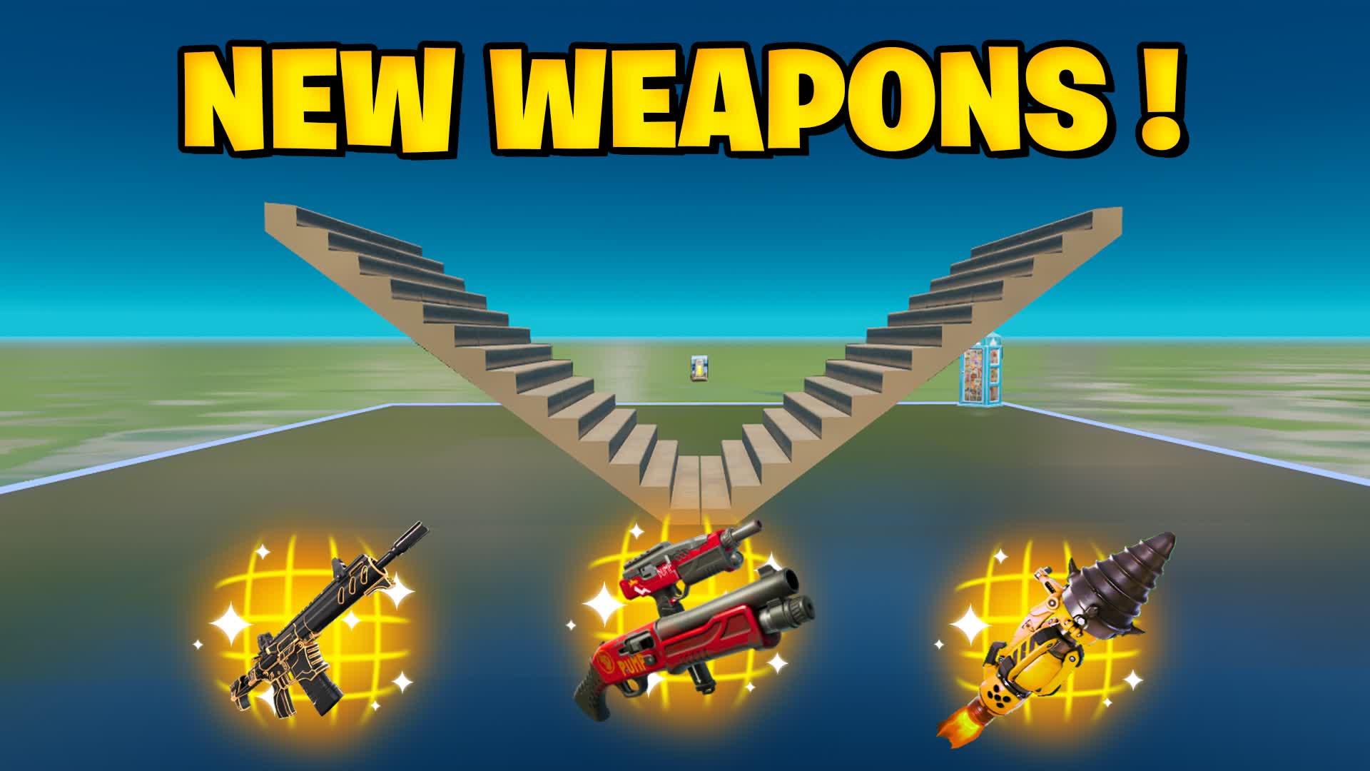 NEW WEAPONS 1V1 BUILD FIGHT 3439-1351-3073 by 999senshiro - Fortnite Creative Map Code - Fortnite.GG