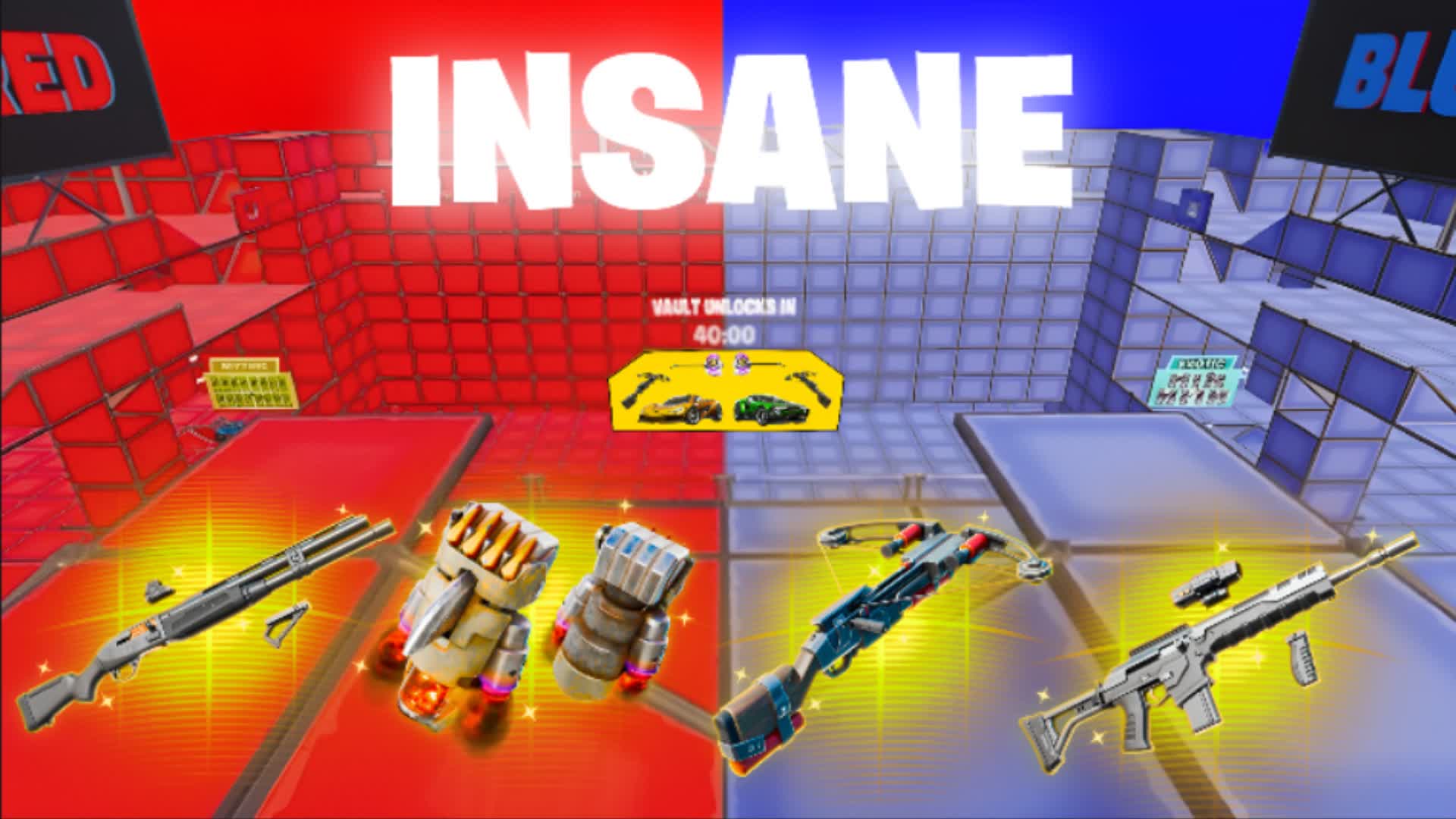 RED VS BLUE🔴🔵 (ARENA) 9258-9434-4224 by xfnrnx - Fortnite Creative Map Code - Fortnite.GG