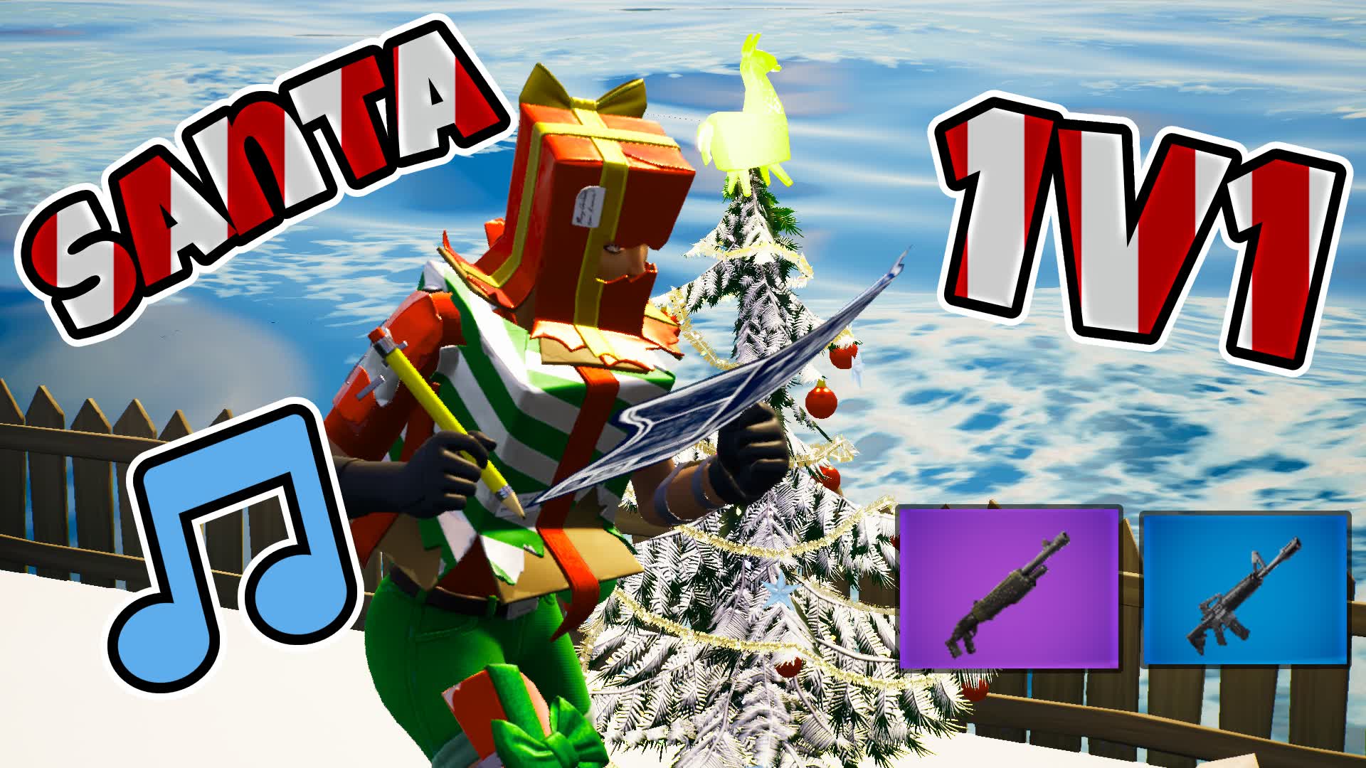 🎵1V1 WITH MUSIC🎵 - SANTA🎅 1730-4630-3454 by box-fights - Fortnite ...