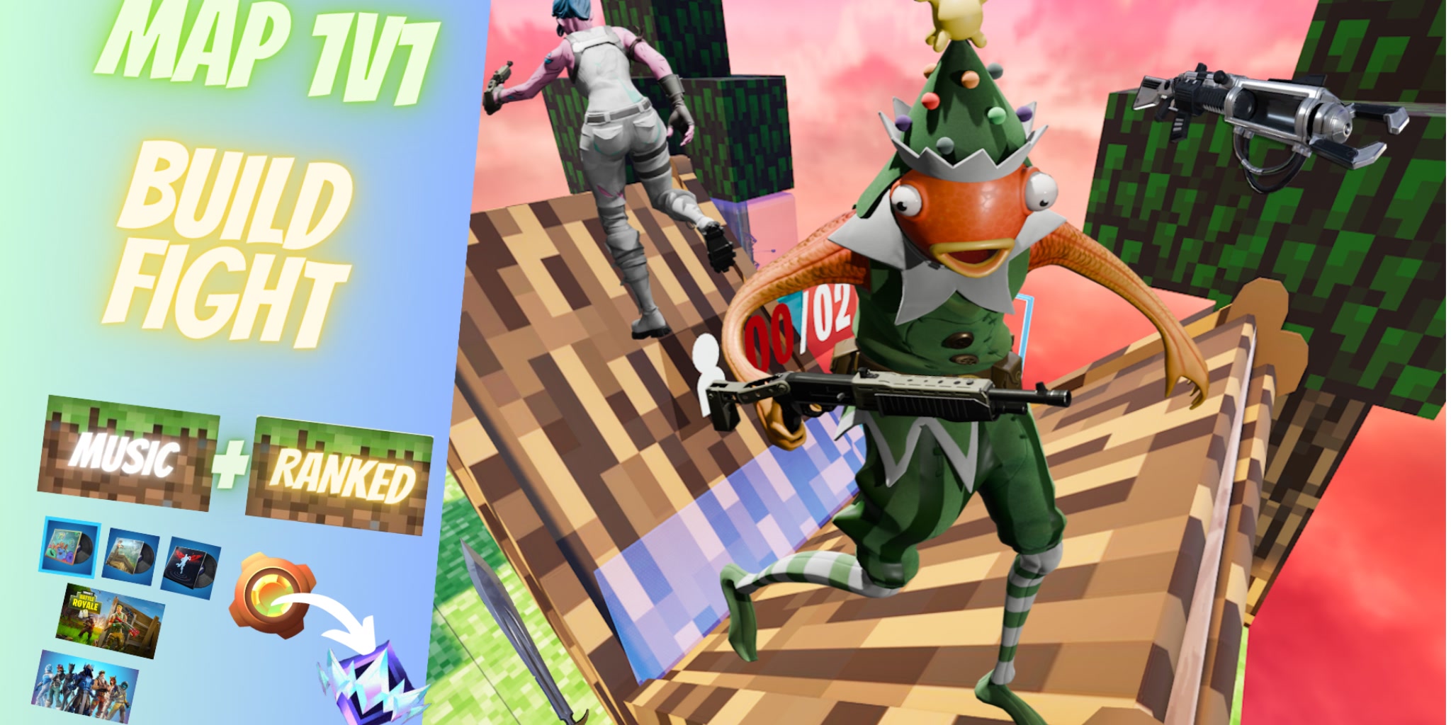 ⭐FIGHT-CRAFT⭐ 6555-3320-8658 by r2d2jump - Fortnite Creative Map Code ...