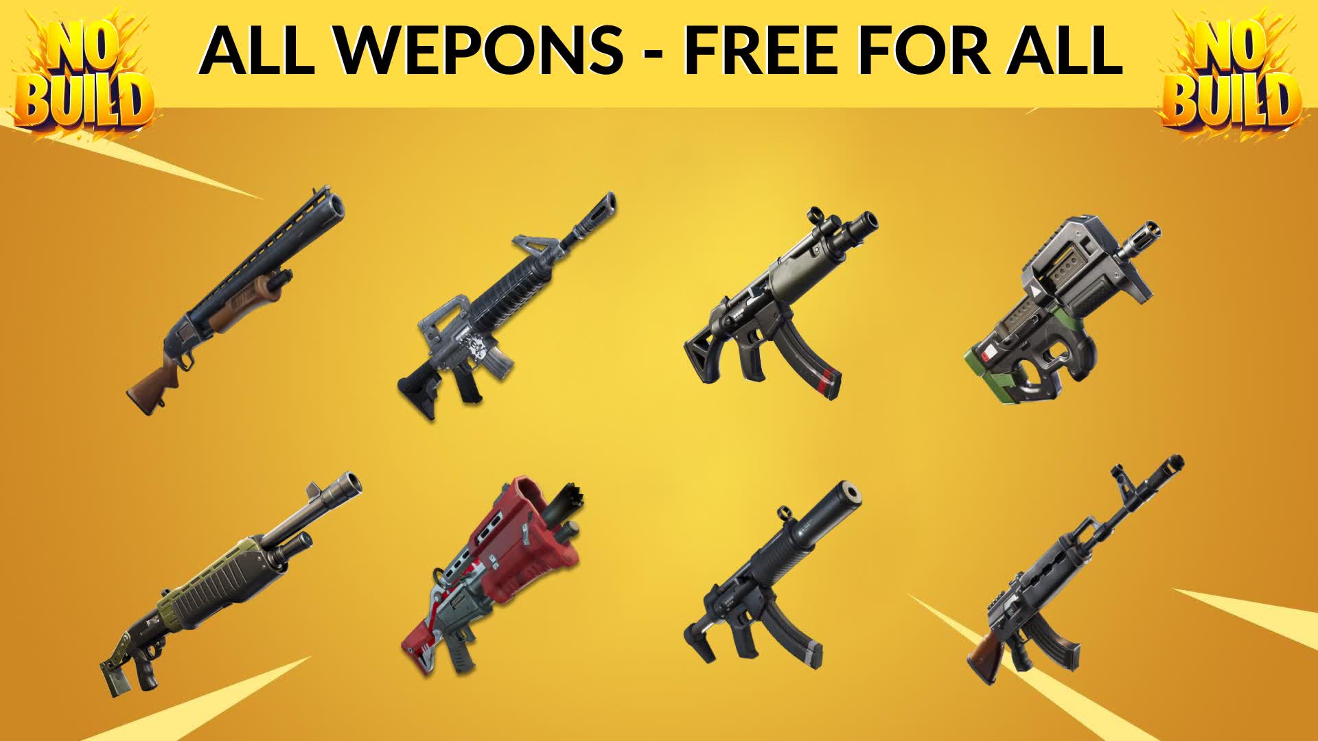 Juega ALL WEPONS FFA (NO BUILD) - 4114-1977-6172 | Fortnite Zone