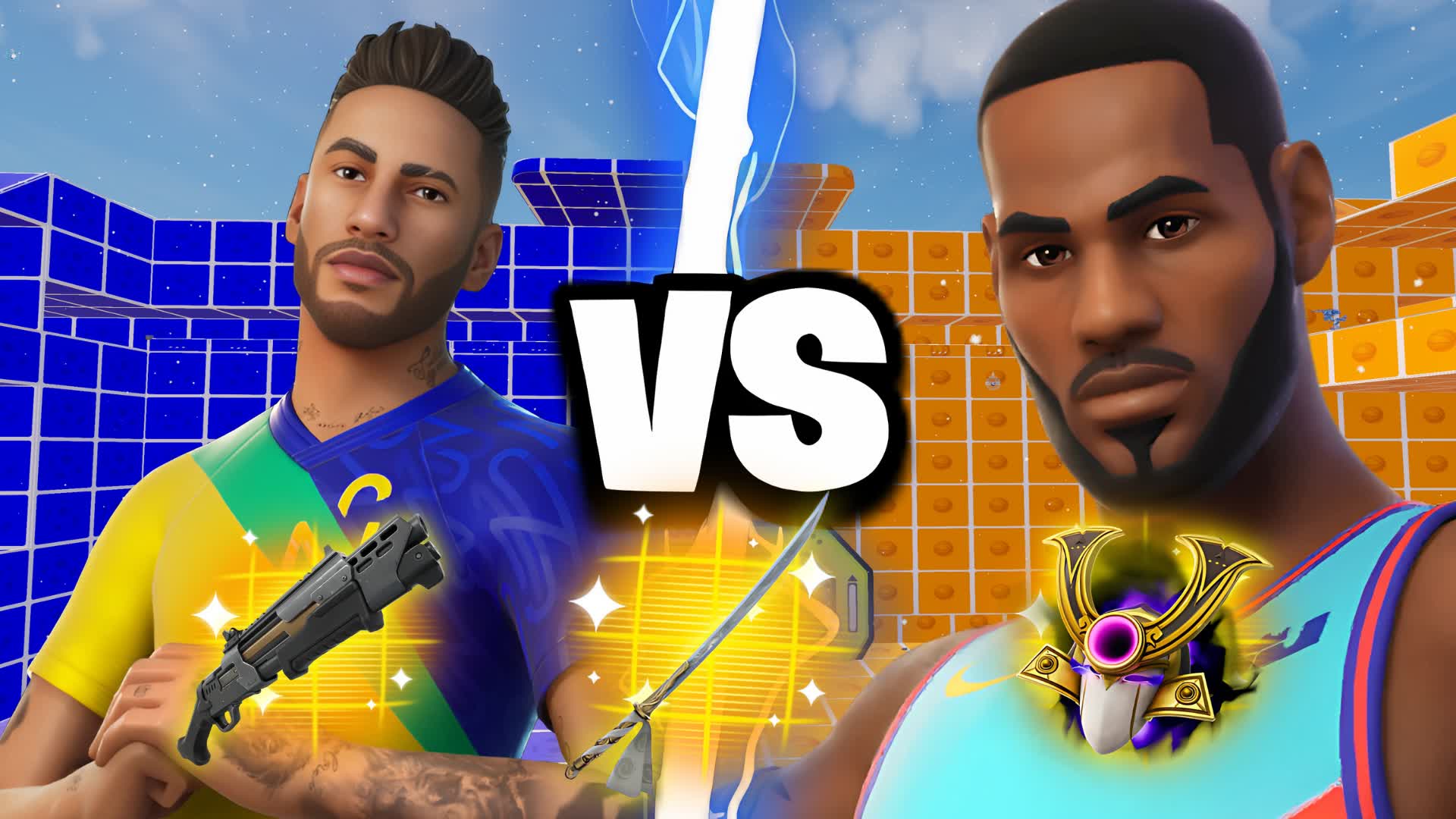 FOOTBALL VS BASKETBALL🔵🟠 6148-8749-2725 by farasinyeusi - Fortnite ...