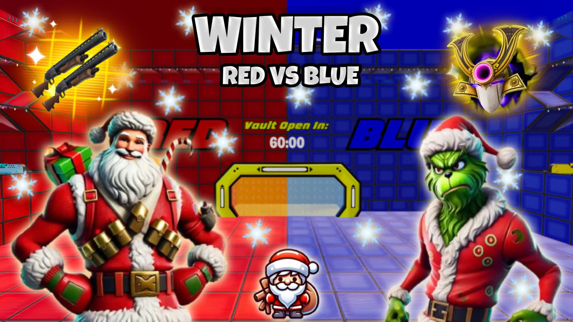 WINTER RED VS BLUE 🔴🔵 5707-2157-4922 by lilcepyfn - Fortnite