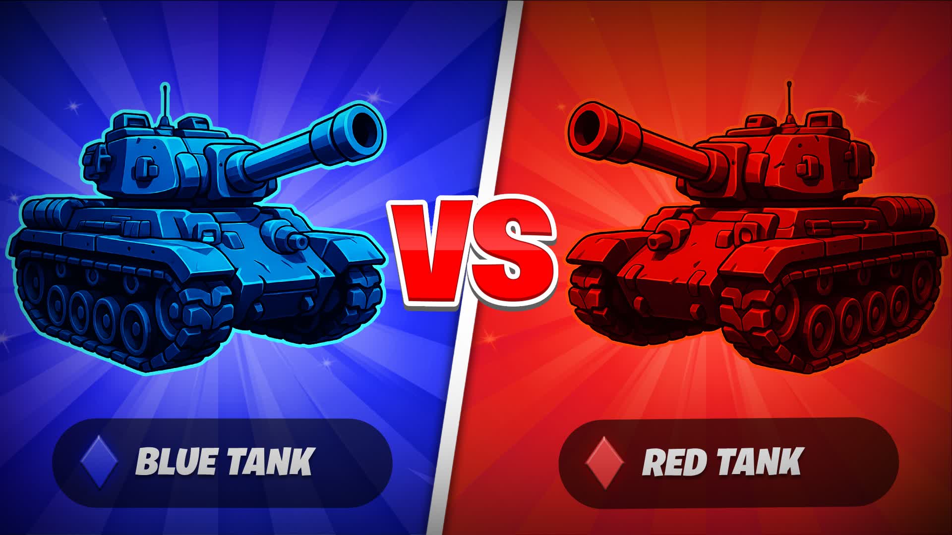 TANK 🪖 vs 🪖 TANK | RED VS BLUE 1800-1454-2381 by resurn - Fortnite ...