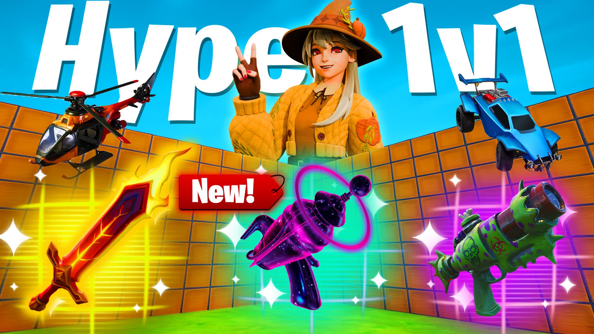 Hyper 1v1 - All Custom Weapons 8202-5833-0838 by hyperbit - Fortnite