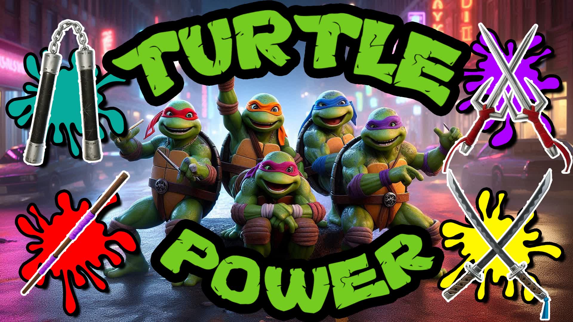 Turtle Power 1203-5435-6628 di schleini - Fortnite