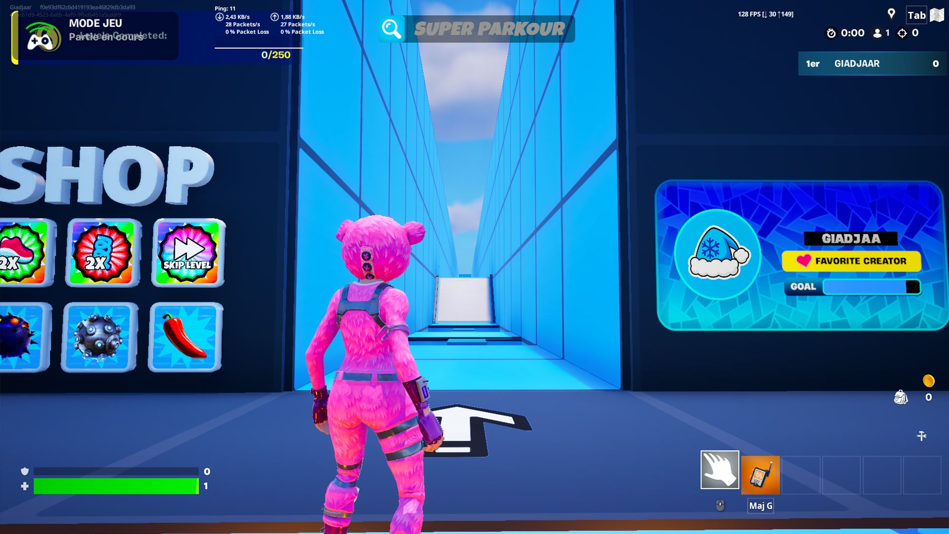 EASY PARKOUR RONISIA 🩵 +250 LEVELS 0996-6185-7338 by giadjaa - Fortnite ...