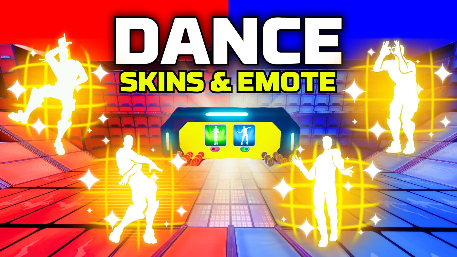 SKINS & EMOTE DANCE RED VS BLUE 🔴🔵 1236-2795-2184, de silviufn - Fortnite