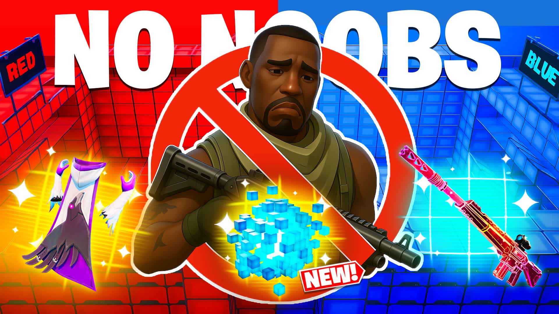 NO NOOBS - RED VS BLUE🔴🔵 3524-7987-4963 by amazingmaps - Fortnite ...