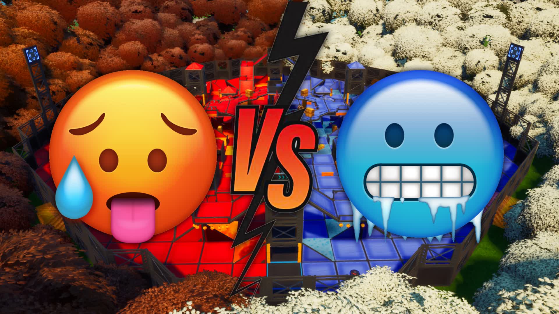 🥵 Fire Vs Ice 🥶 Paintball Arena 💯 5376-4310-3222 by droia - Fortnite ...