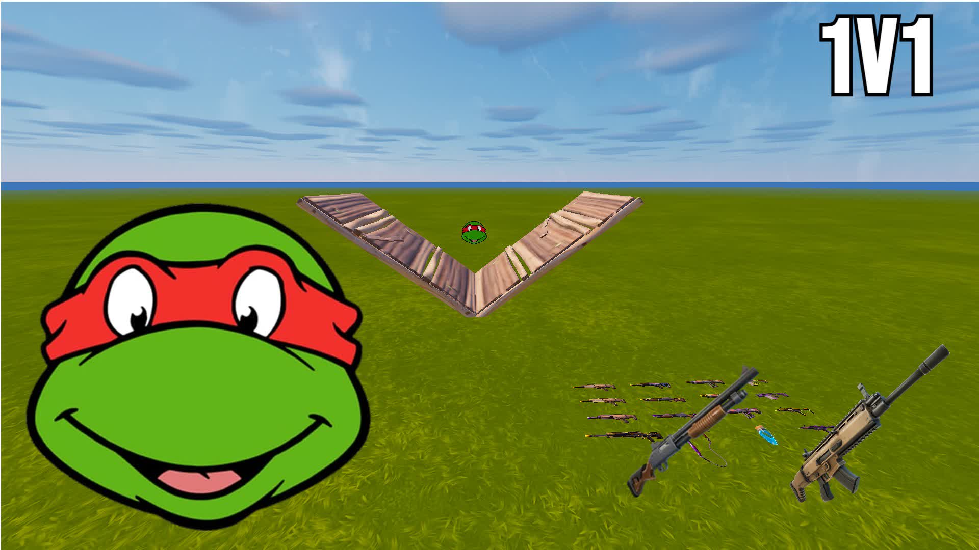 Ninja Turtle 1v1 🐢 8698-0870-5759 by minist - Fortnite Creative Map ...