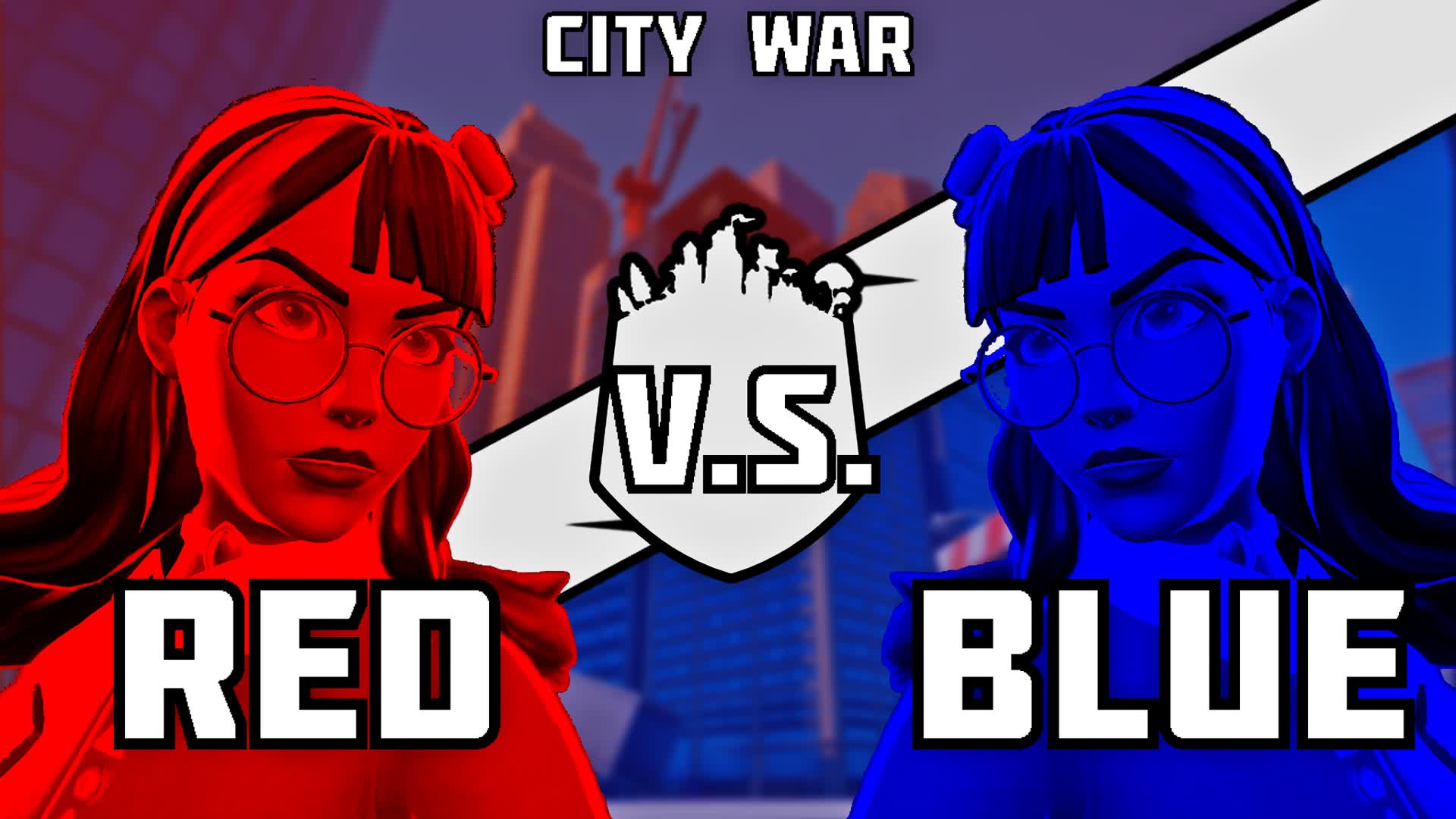 RED vs BLUE: City Wars 8267-5930-3296 by Ackbars - Fortnite.GG