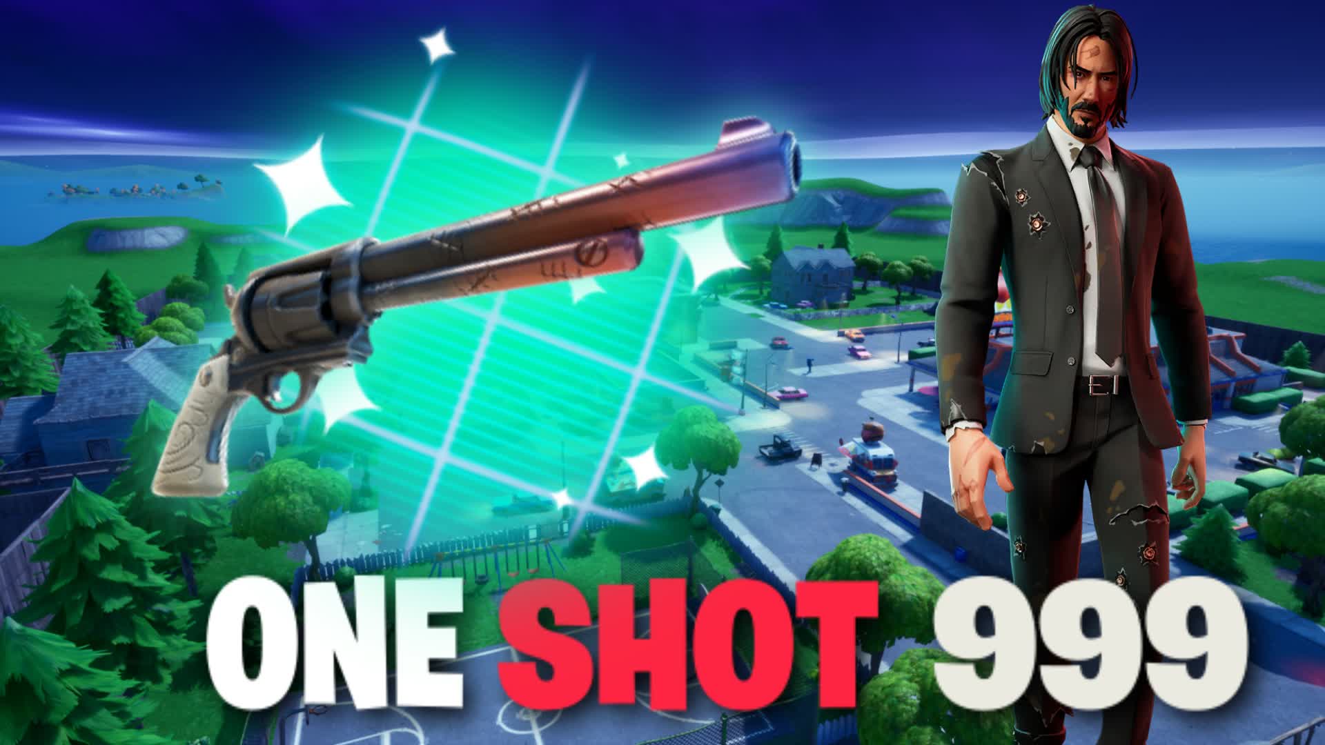 🔫 Six Shooter One Shot: Greasy Grove 2810-7611-1937 by ironydev23 - Fortnite Creative Map Code ...