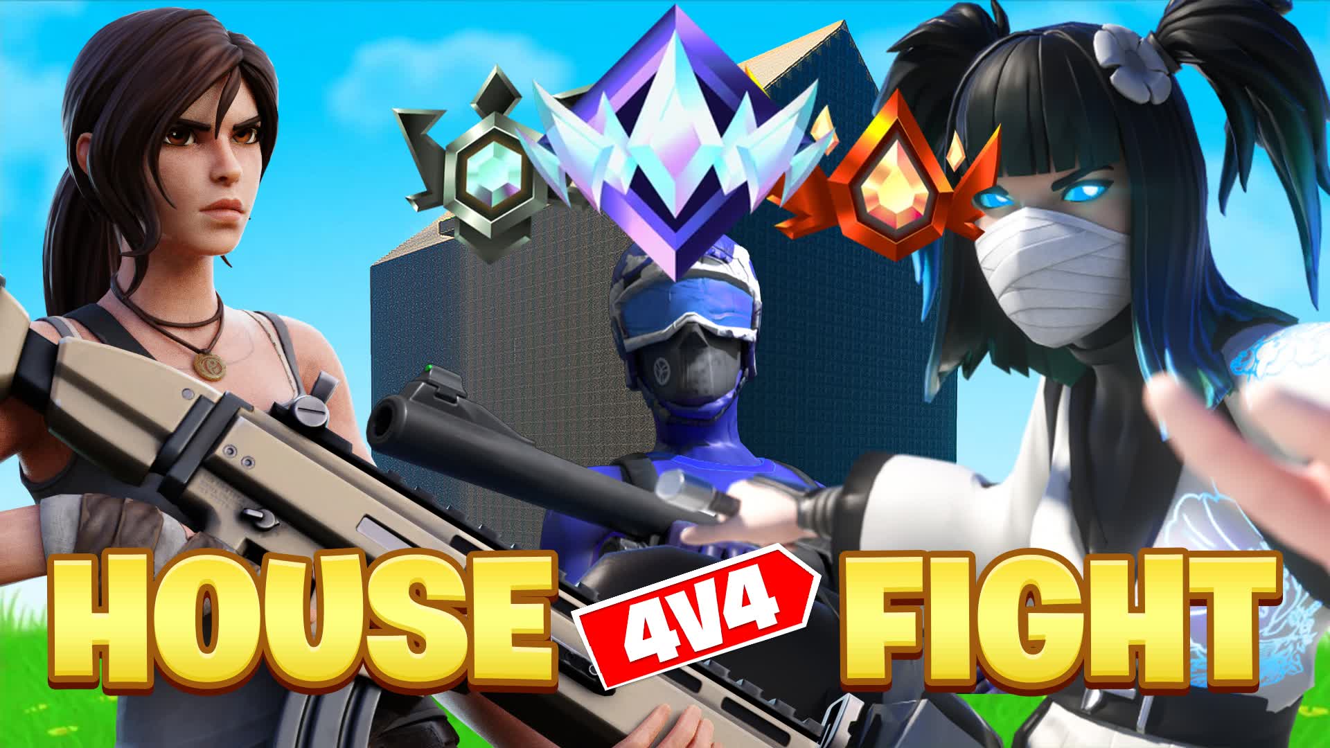 HOUSE FIGHT 4V4 🏠 8245-8754-8841 by mh0 - Fortnite Creative Map Code - Fortnite.GG