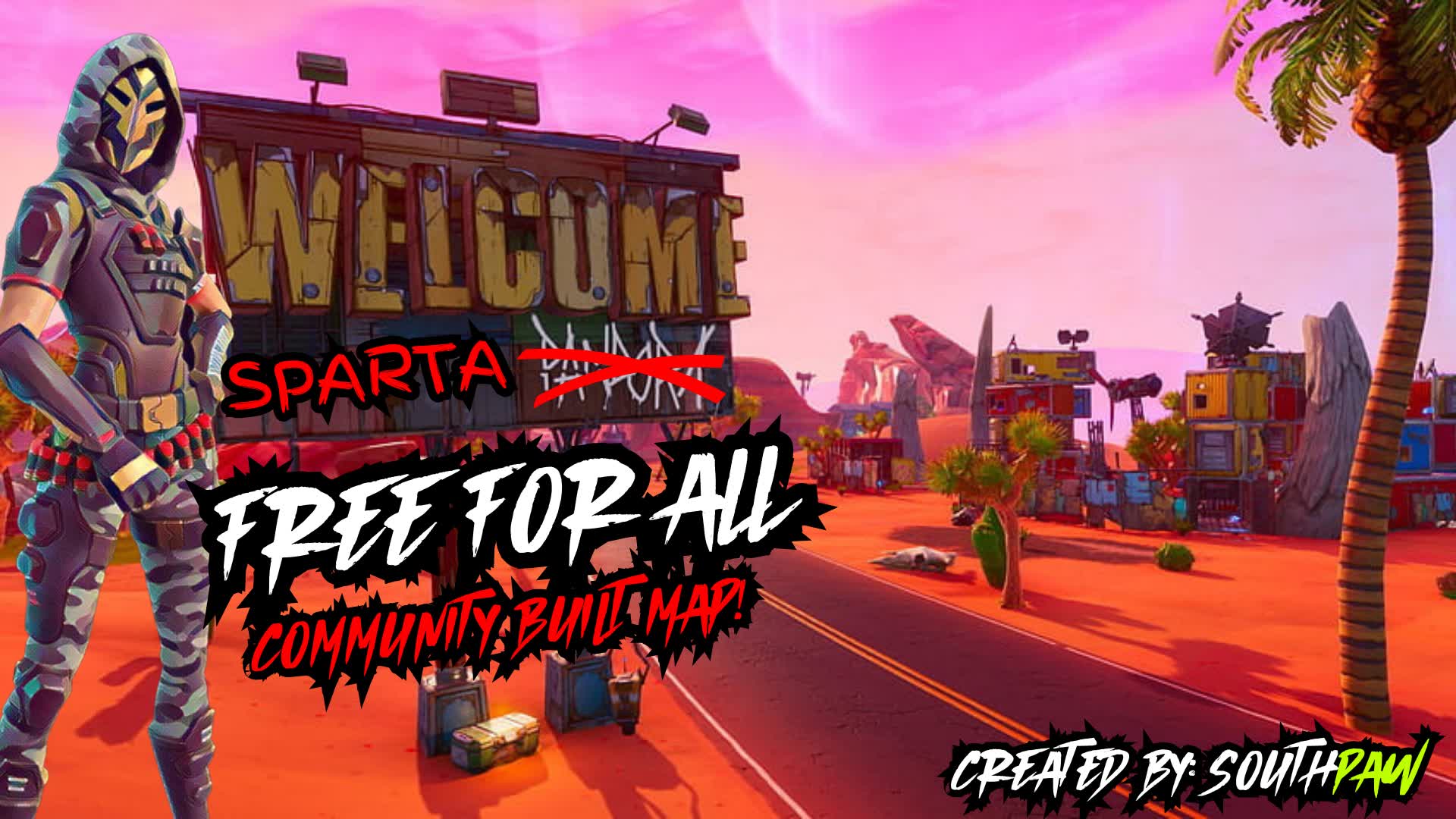 Sparta FREE FOR ALL! 8563-3080-2969 by southpaw - Fortnite Creative Map ...