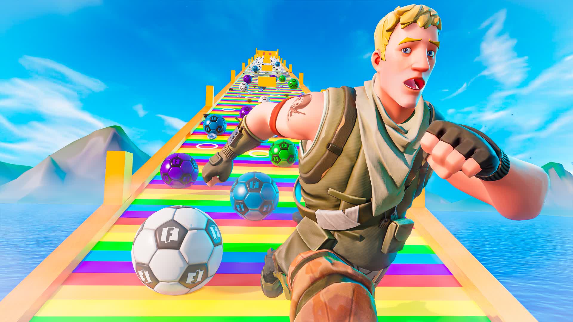 MEGA BALL RAMP 9884-5113-0141 by goldengames - Fortnite Creative Map ...