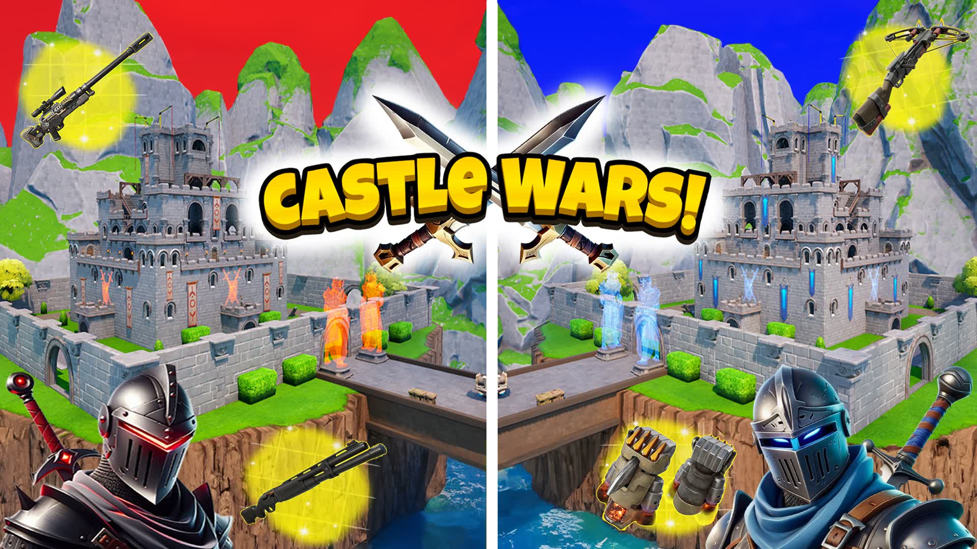 CASTLE WARS! [BedWars/CTF] 9664-3257-3628 by shady_grove - Fortnite ...