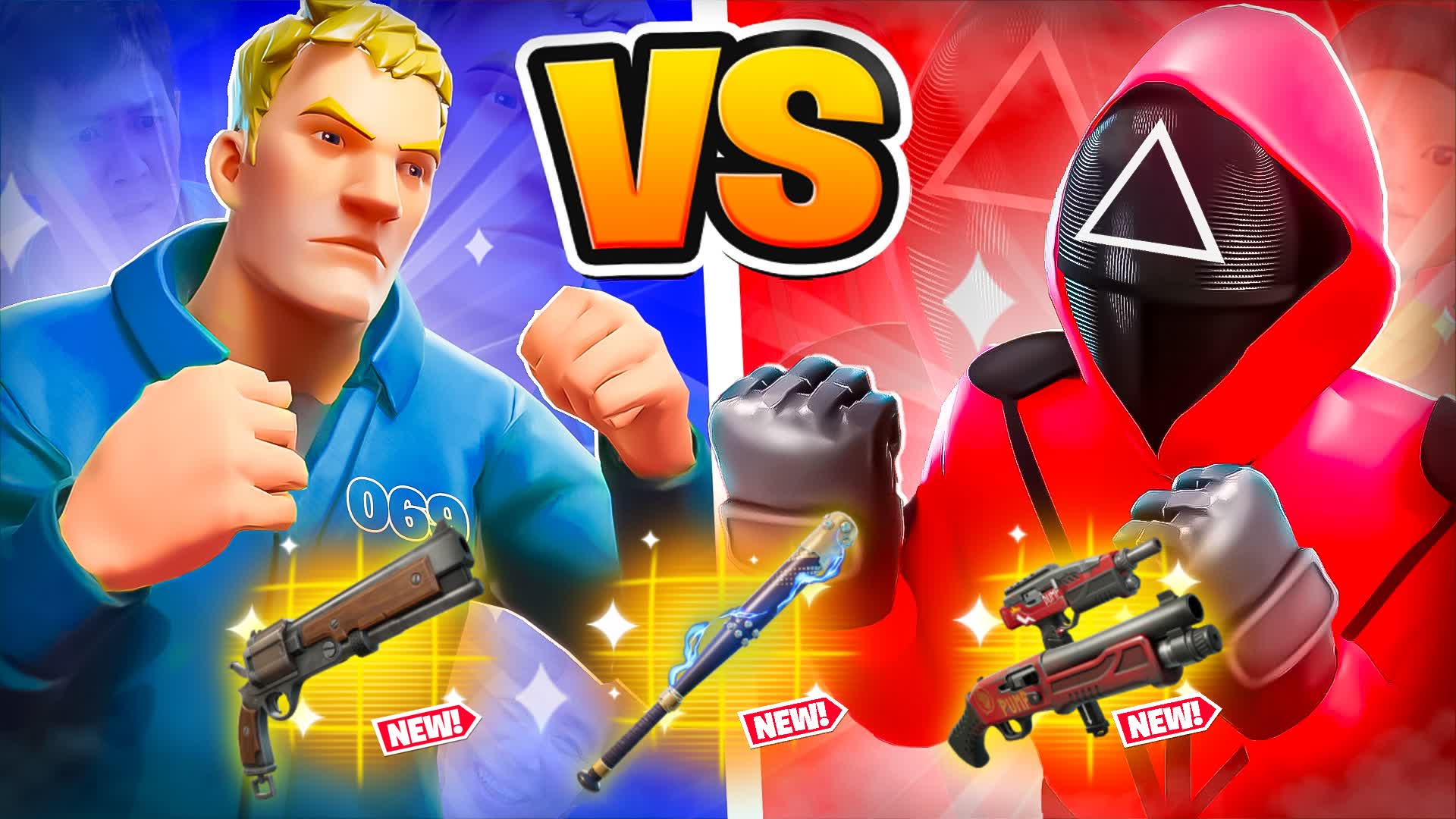 OCTO PLAYER VS GUARD🏆RED VS BLUE 🔴🔵 5486-3788-2293, de timtubeyt - Fortnite