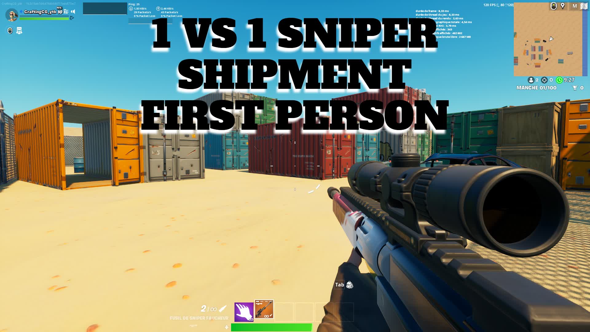 [FIRST PERSON] 1 VS 1 Sniper SHIPMENT 4020-6202-2839 by craftingcg - Fortnite Creative Map Code ...