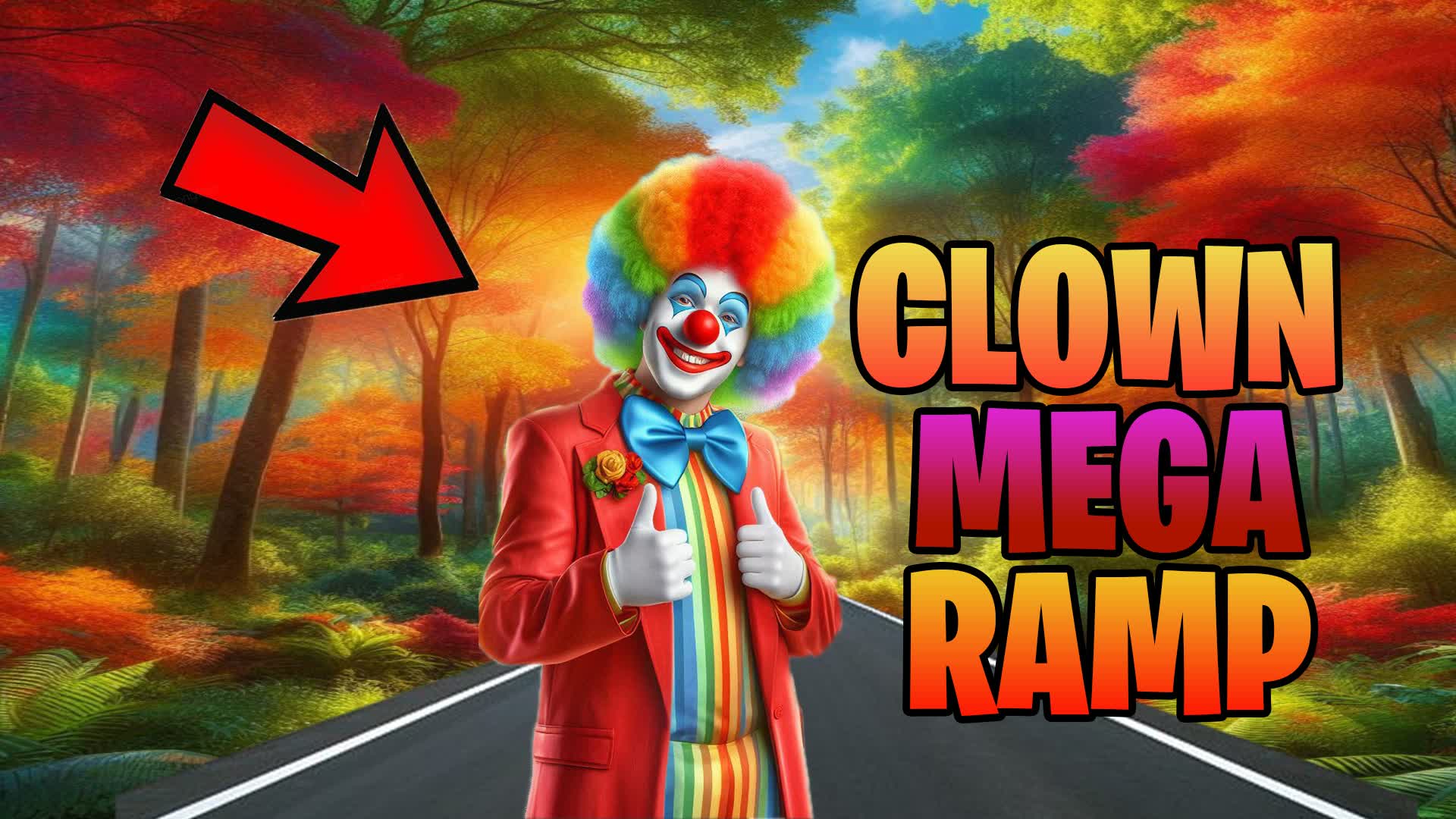 🤡 CLOWN MEGA RAMP🤡 8058-3949-6768 من ابتكار tinary - Fortnite