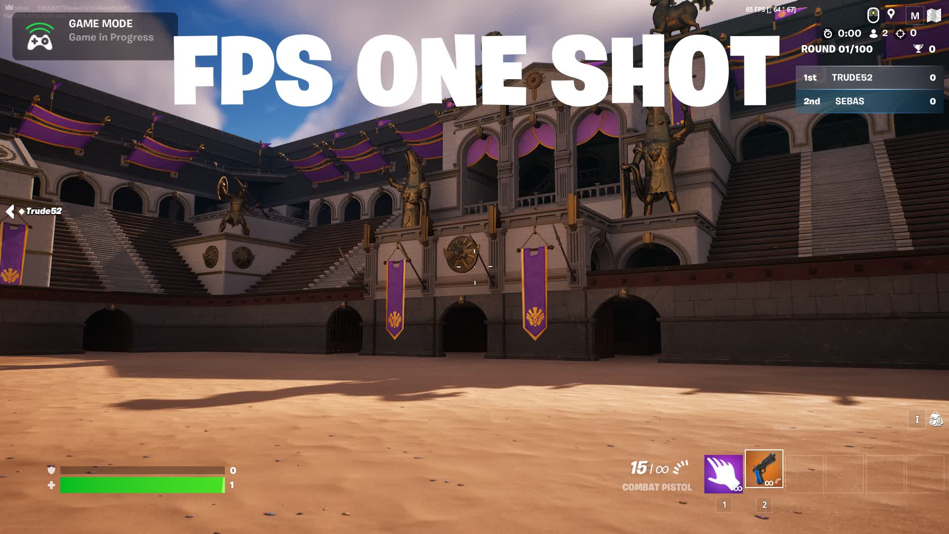 COLOSSEUM ONE SHOT FPS! 0251-3000-5447 by sebasaar - Fortnite Creative ...