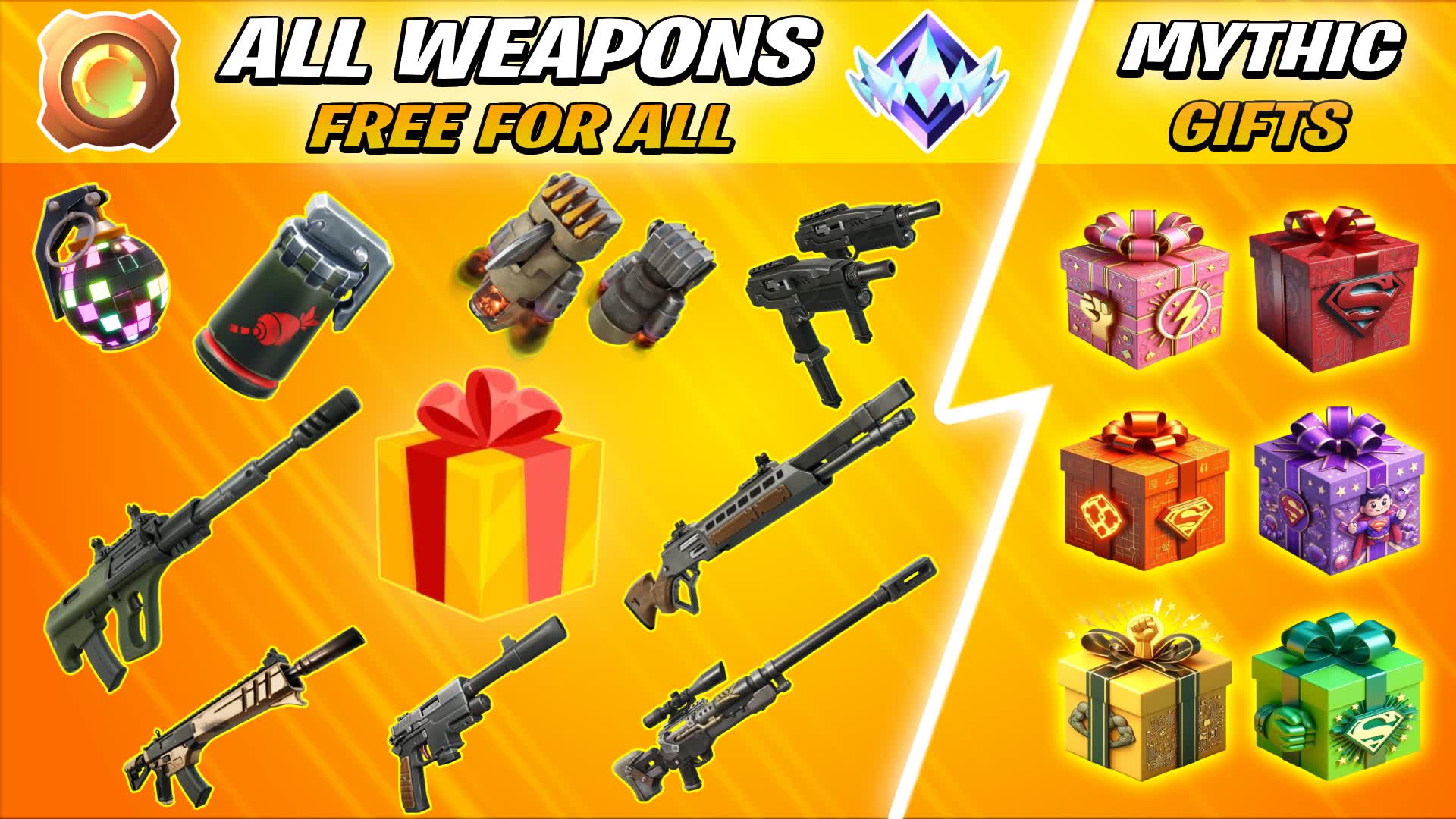 All Weapons 🎁 Gifts 0656-2454-4171 by mge - Fortnite Creative Map Code ...