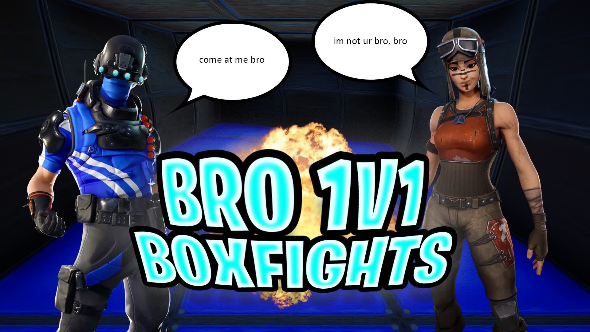 💙 Bro Boxfights 1V1 💙(BLUE) 2245-3188-0140 by twin01 - Fortnite.GG